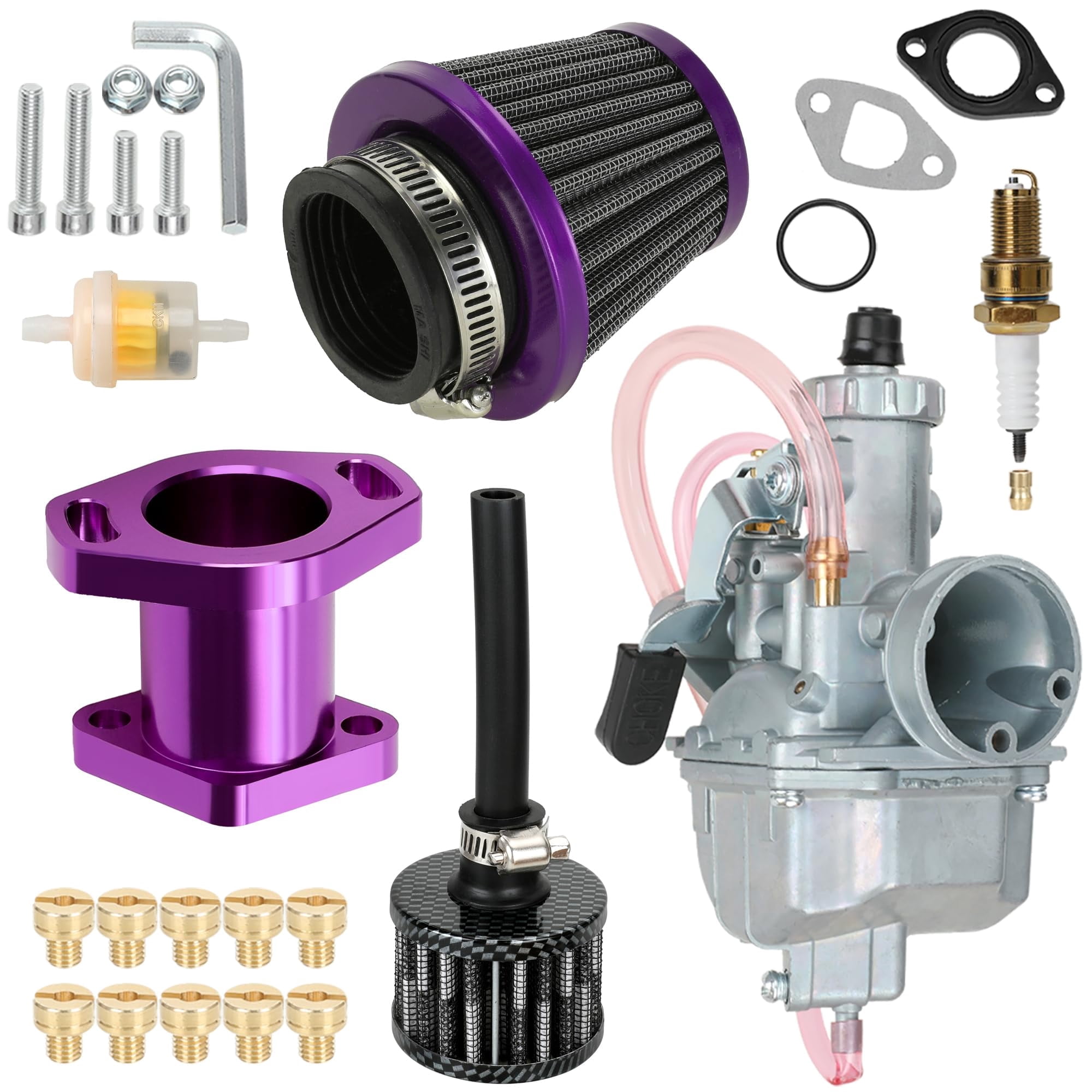 VM22 Carburetor Air Filter Intake Manifold Kit Compatible with Predator ...