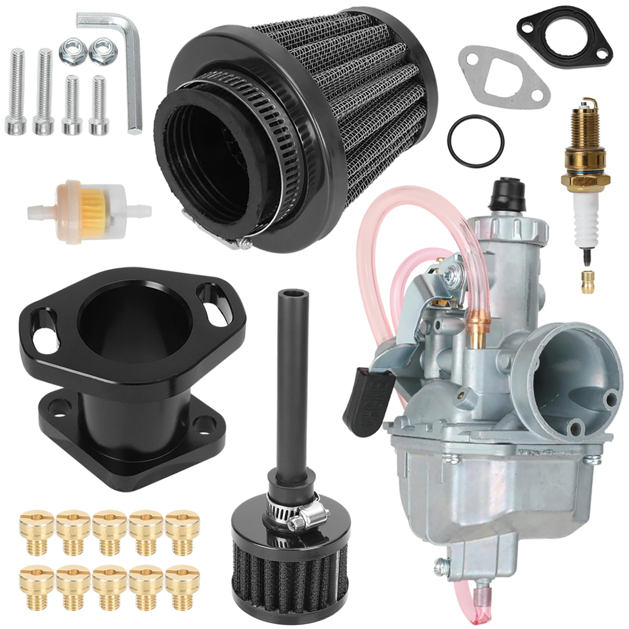 VM22 Carburetor Carb Air Filter Intake Manifold Stage 1 Kit for ...