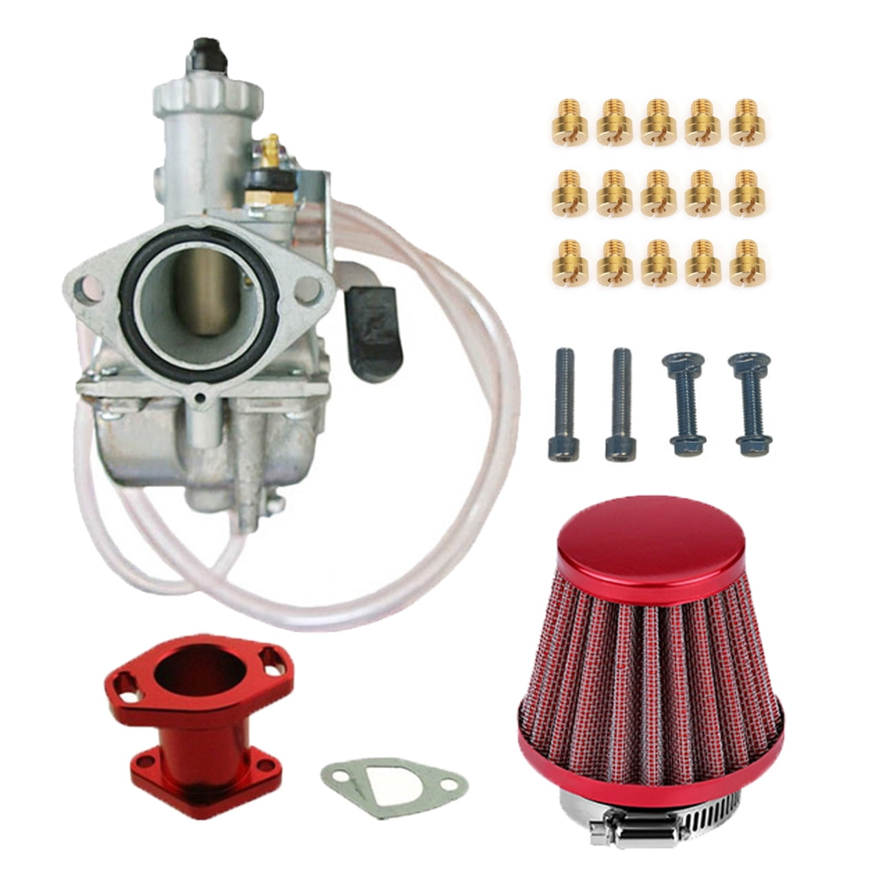 VM22 Carburetor Performance Intake Pipe Mainfold 26mm Air Filter Kit ...