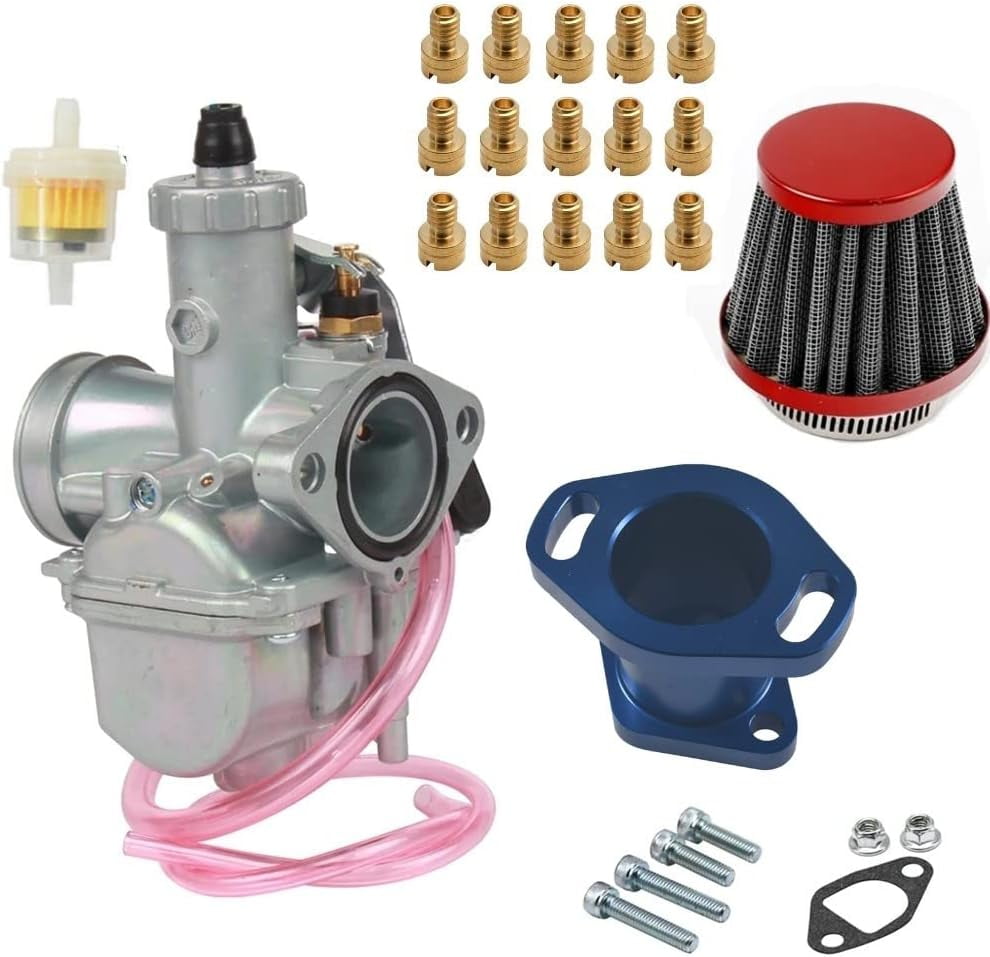 VM22 Carburetor for Predator 212cc GX200 196cc Mikuni Mini Bike Go Kart Carburetor Intake ...