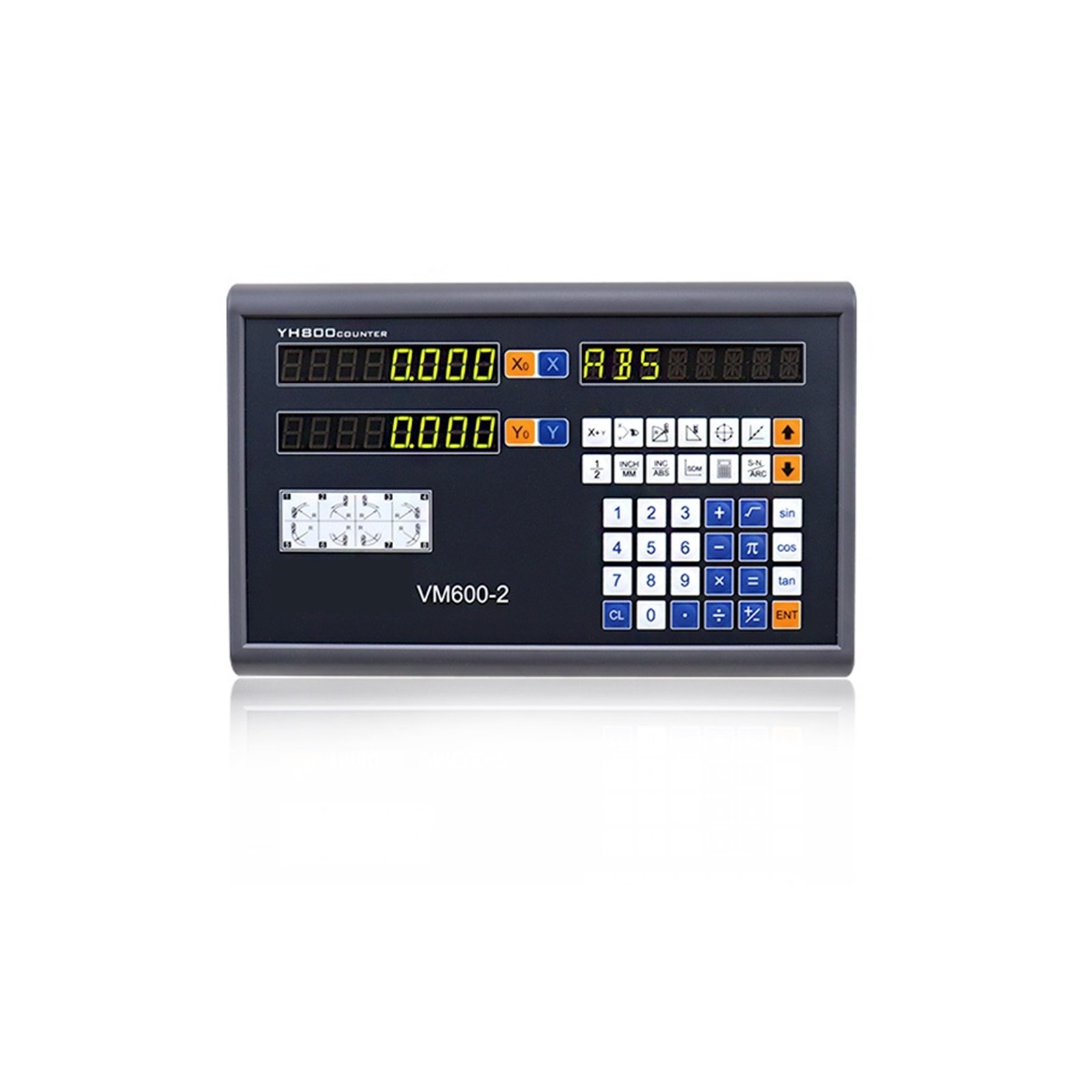 VM600-2 Digital Readout Dro Set Linear Scales Kit 5U Linear Encoder ...