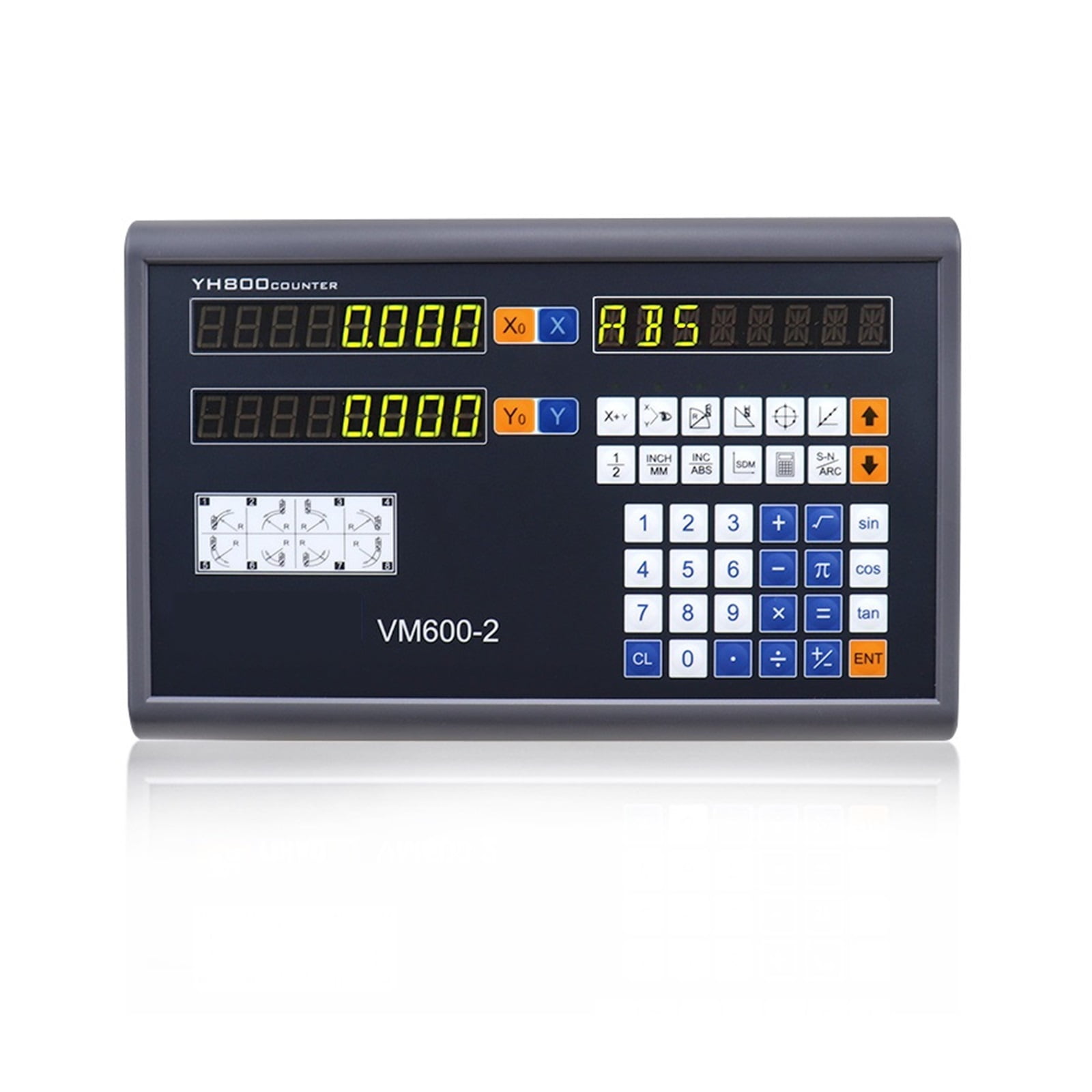 VM600-2 Digital Readout Dro Set Linear Scales Kit 5U Linear Encoder ...