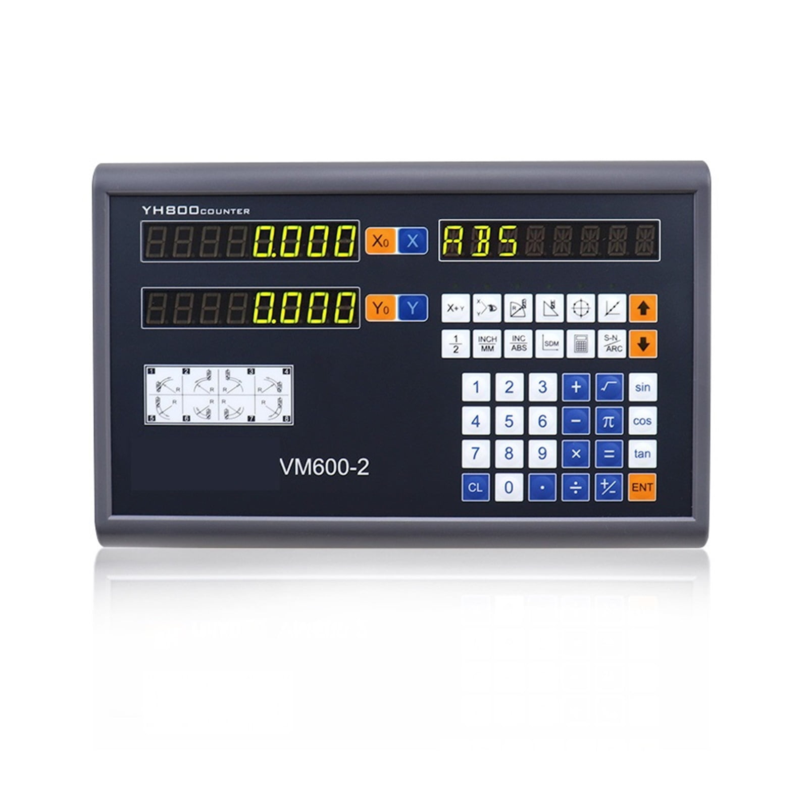 VM600-2 Digital Readout Dro Set Linear Scales Kit 5U Linear Encoder ...