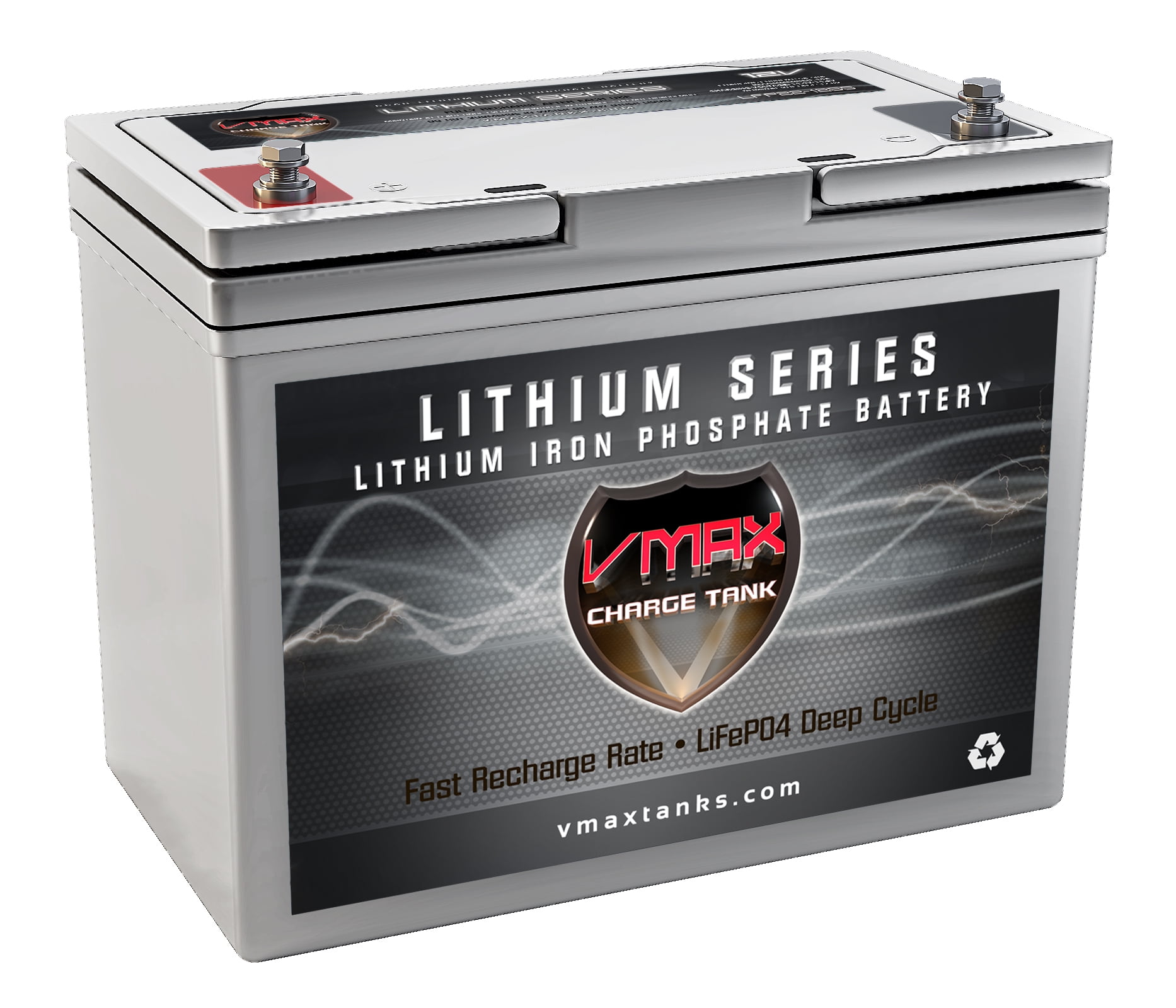 VMAX LFP22-1255 Group 22NF 12V Drop-In-Ready Marine Battery 704Wh 55AH ...