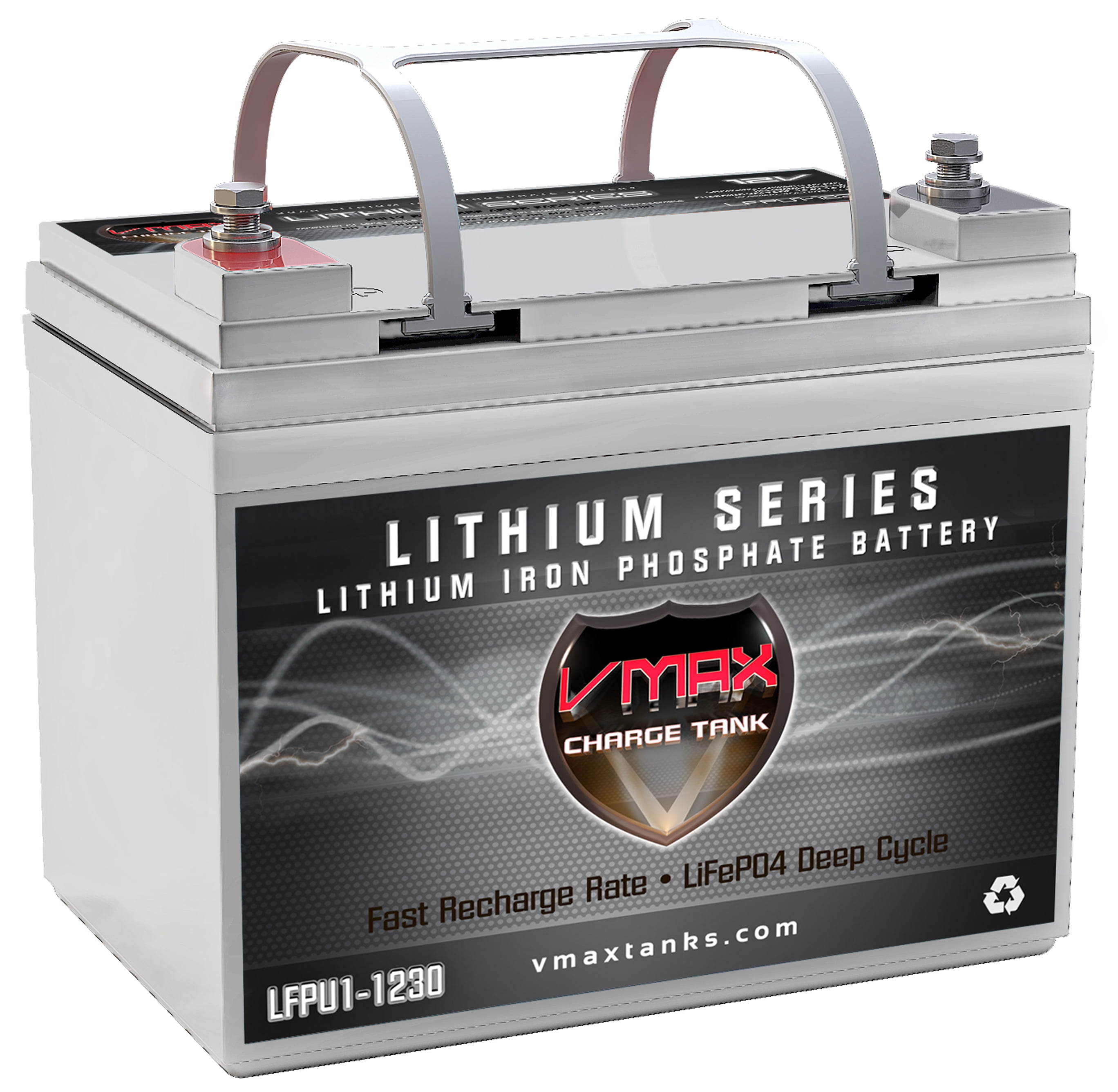 VMAXTANKS ithium Iron Phosphate 12 Volt Vehicle Battery Group Size U1 ...
