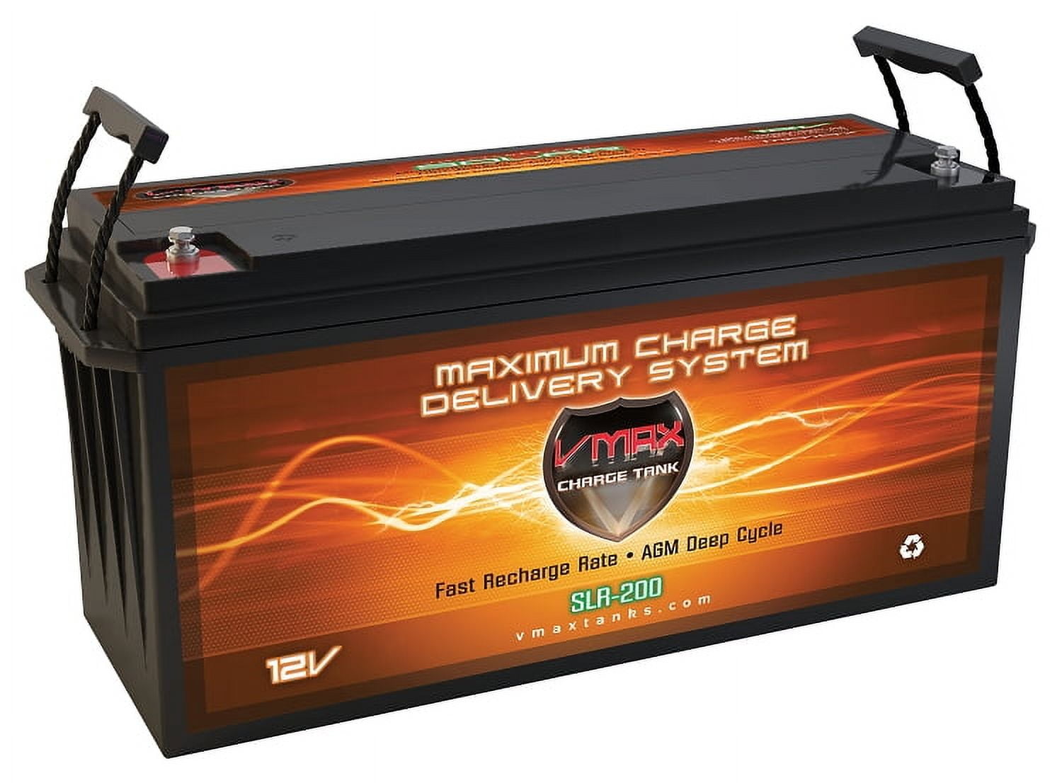 VMAX SLR200 200ah 4D 12V battery for MWM Diesel Inc Machines AGM Deep ...