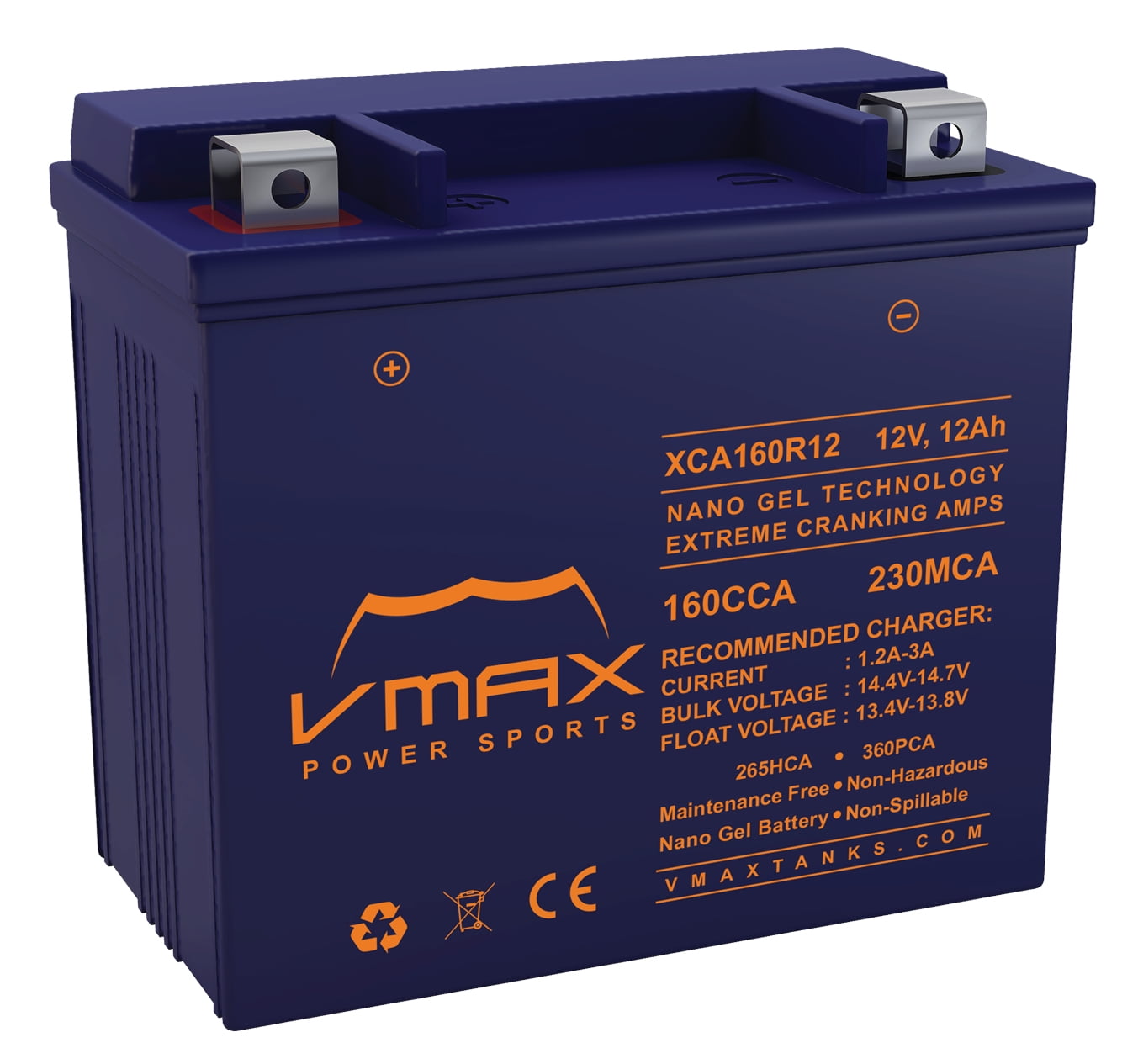 VMAX XCA160R12 ATV Powersports Battery Upgrade for Honda 250cc ATC250ES ...