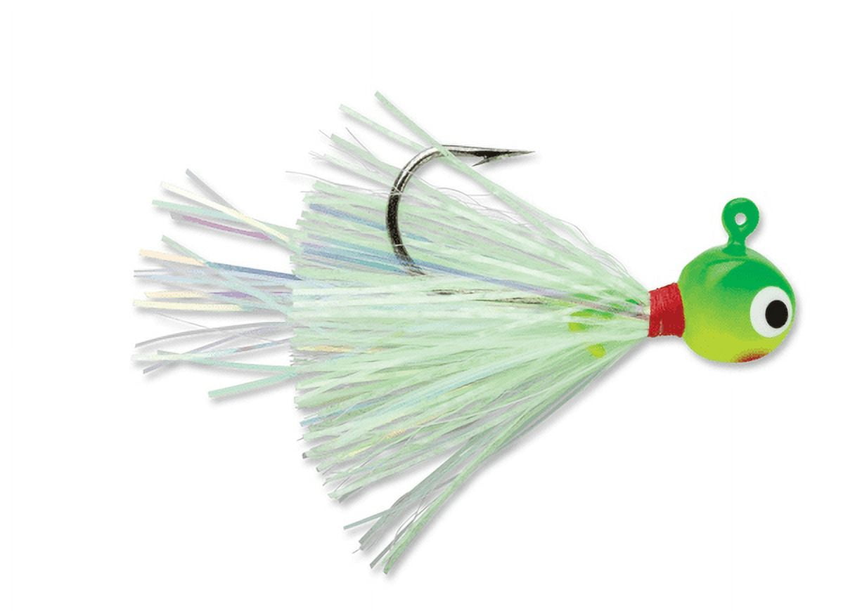 VMC HSG14-CLG Hot Skirt Glow Jig 1/4 oz #2/0 Hook Chartreuse Lime ...