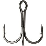 VMC Hybrid Treble 1x Hook #4/0 Hook Size, Black/Nickel, Package of 4 ...