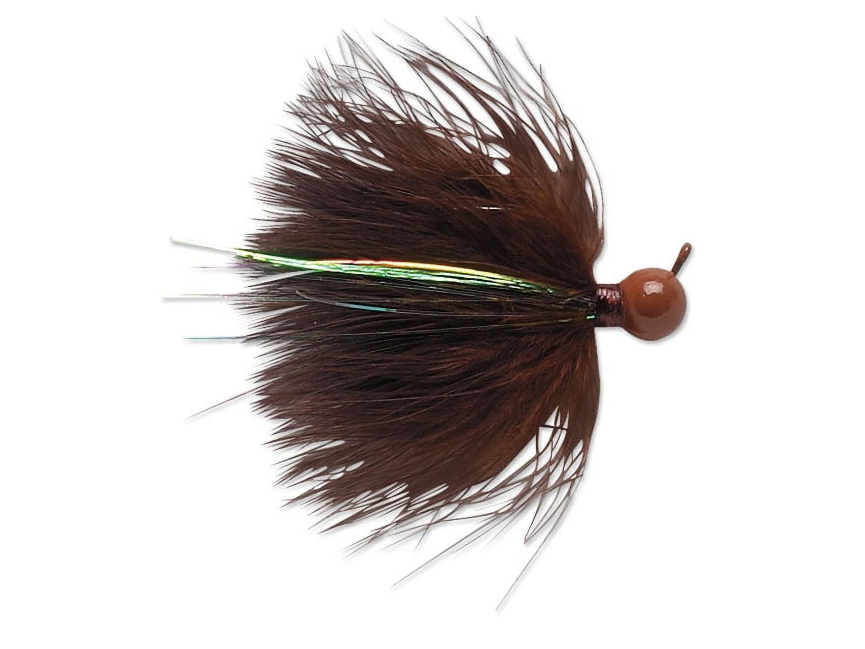 VMC Marabou Jig Brown 1/4 oz - Walmart.com