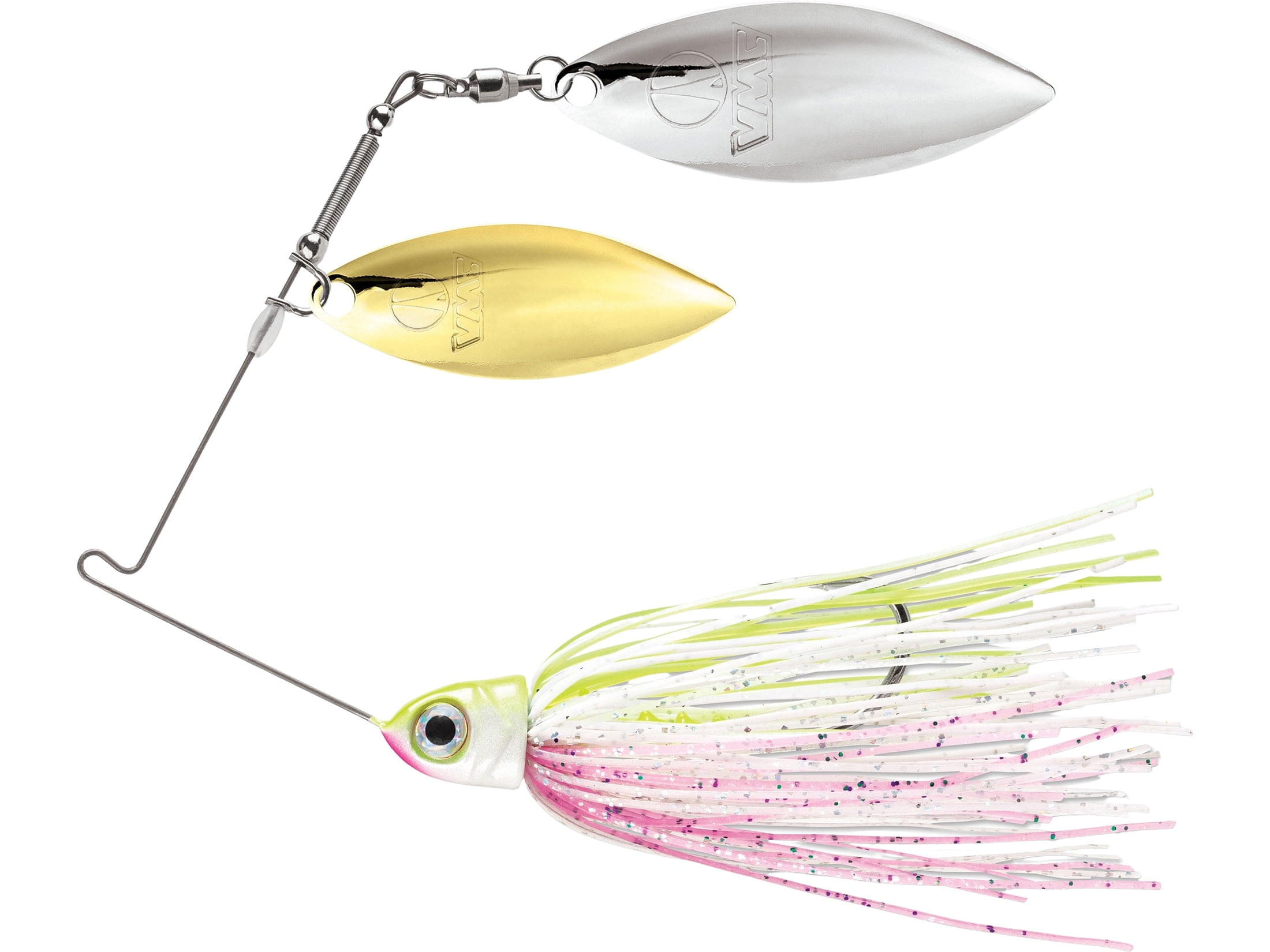 VMC Redline Series Spinnerbait Double Willow 1/2oz Shad Spawn Gold/Nickel - Walmart.com