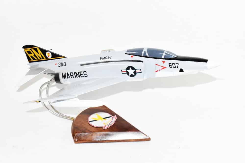 VMCJ-1 (153110 1975) RF-4b Model, 1/42 (18") Scale, Mahogany, Marines ...