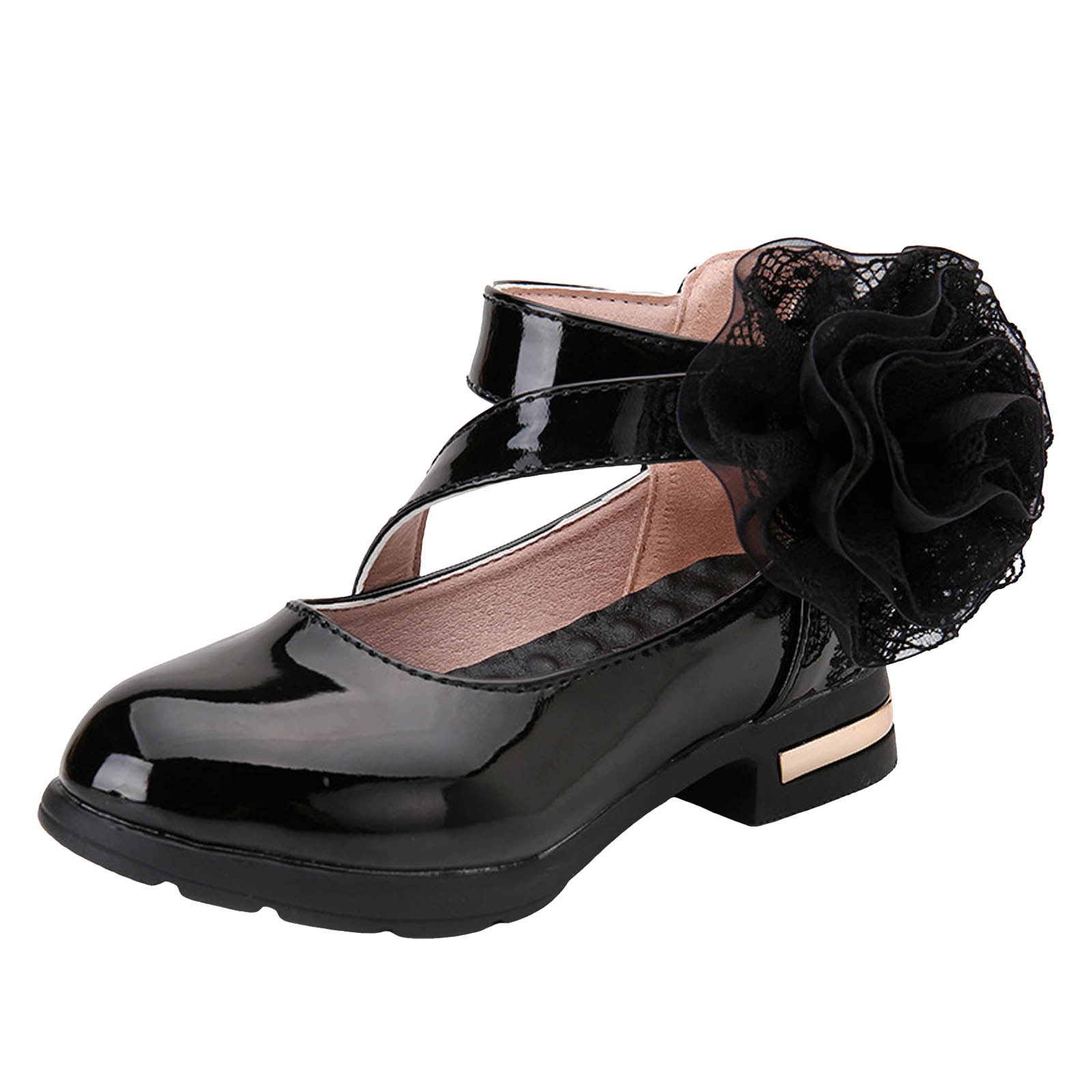 VMESZQFG Boys Girls Sneakers Strap on Girls Platform Heel Shoes Round ...