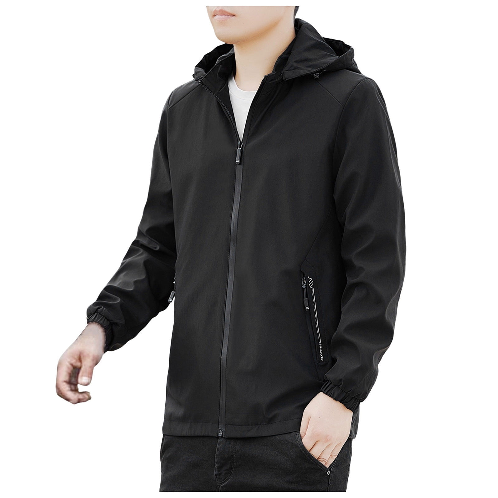 VMESZQFG Jackets for Men Lightweight Girls Olive Jacket Men's Punching ...