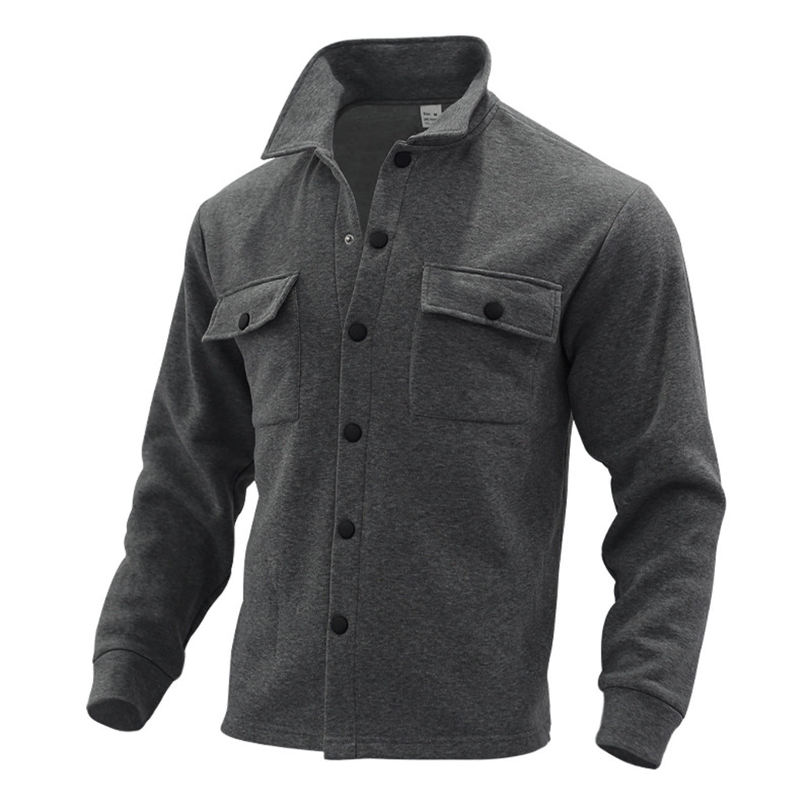VMESZQFG Jackets for Mens Rain Coats with Hood Men's Plush Lapel Top ...