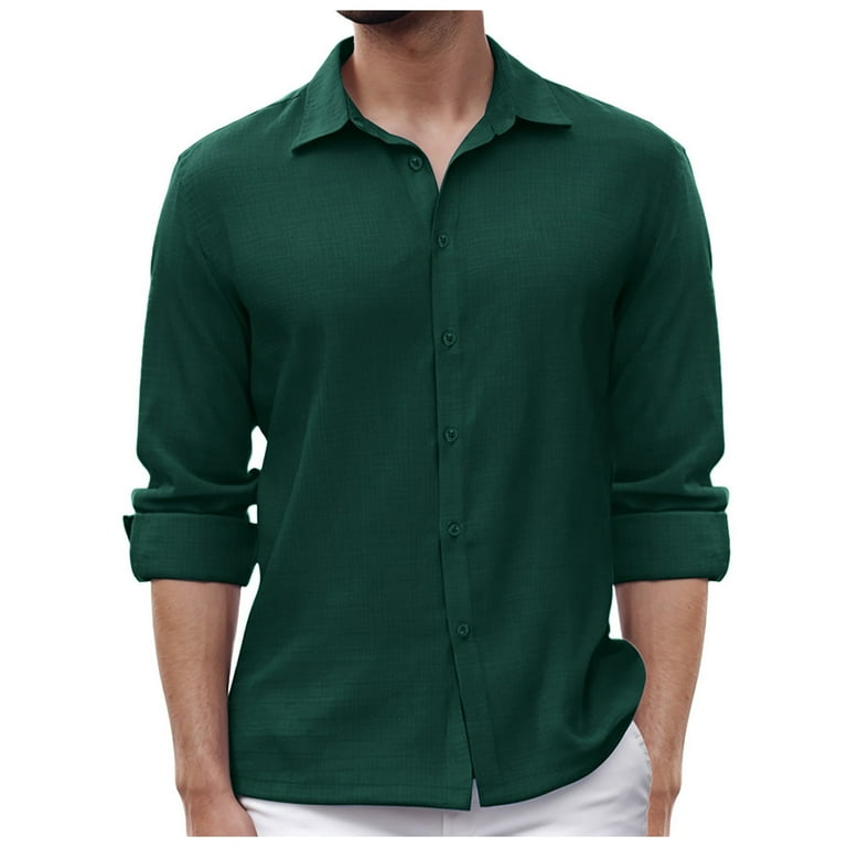 solid color green shirt