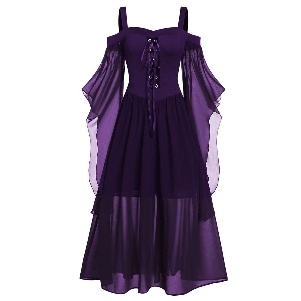 VMESZQFG Womens Gothic Royal Court Dress Corset Dress for Women Lace ...