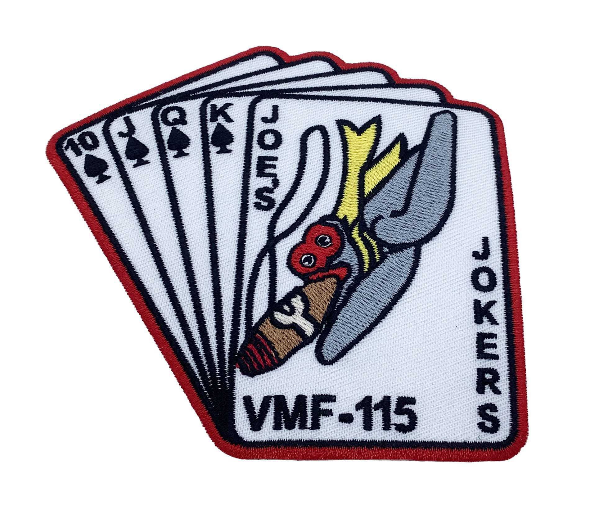 VMF-115 Joe's Jokers Patch- With Hook and Loop - Walmart.com