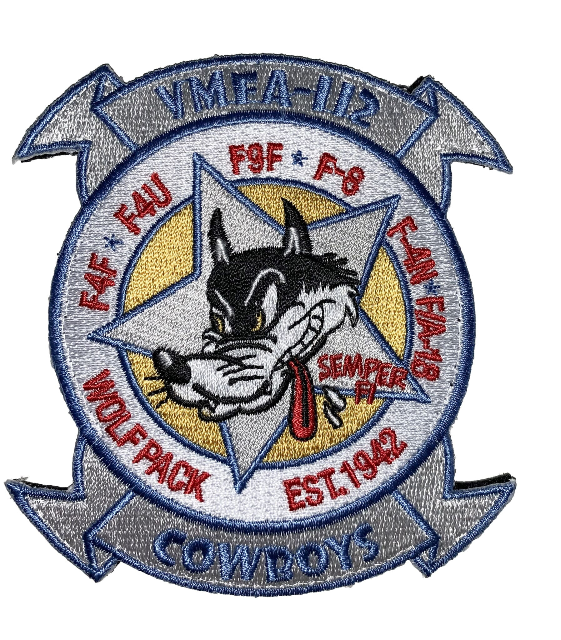 VMFA-112 Cowboys 2019 Squadron Patch –Plastic Backing - Walmart.com