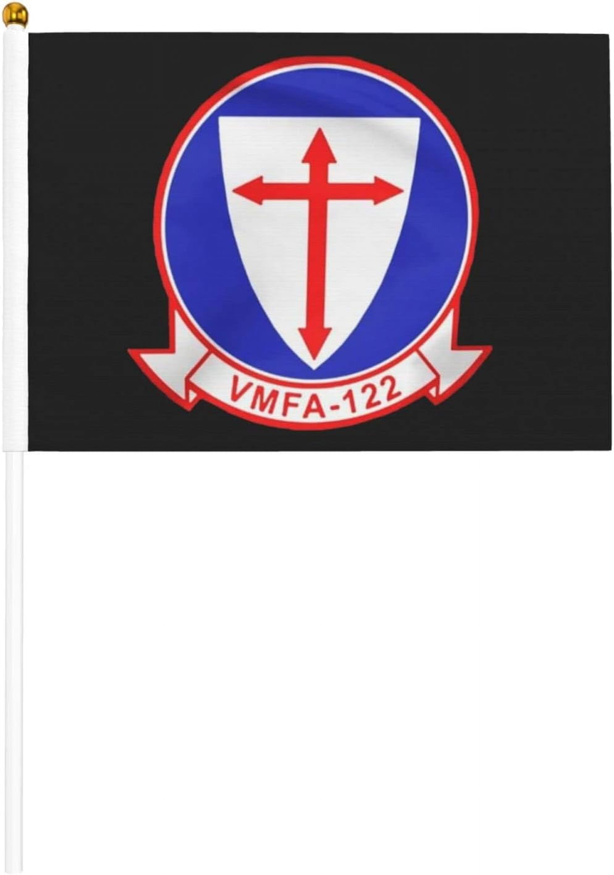 VMFA-122 Crusaders Squadron Hand Held Small Flag 5x8 inche Car Flag ...