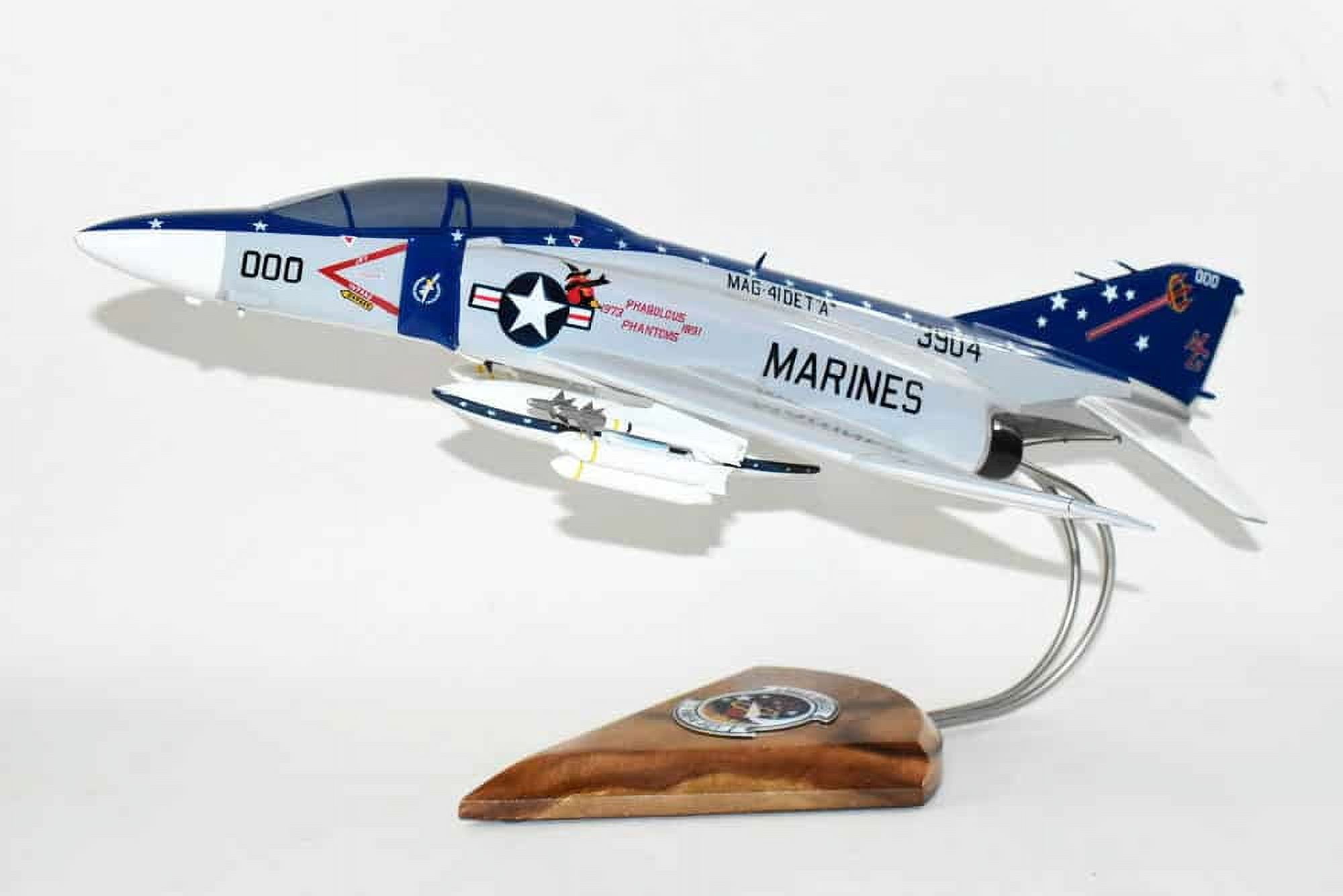 VMFA-321 F-4S 1991 Model, 1/42 (18") Scale, Mahogany, Marines, Fighter ...