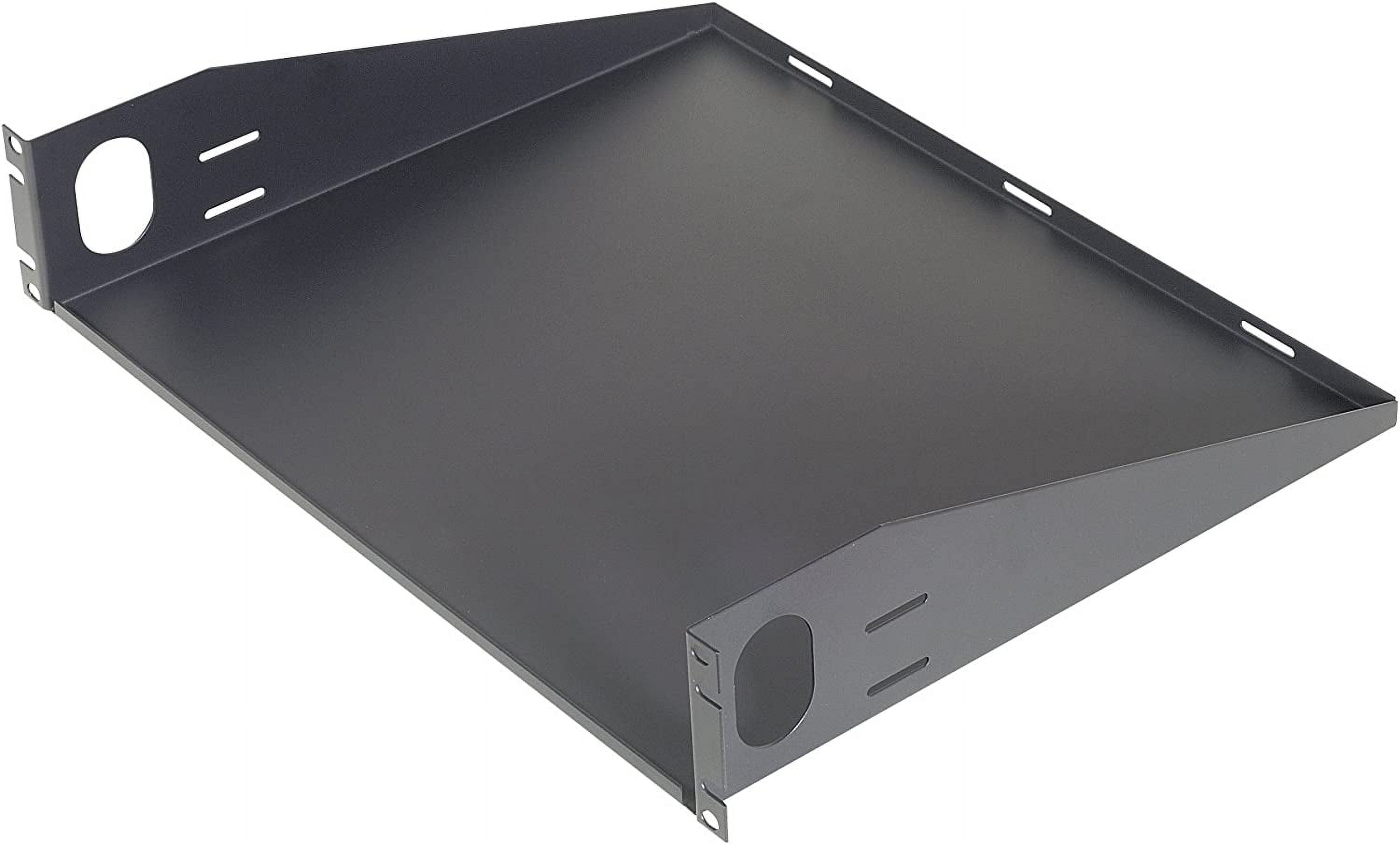 VMP ER-S2U Universal Two Space Equipment Rack Shelf (Black) - Walmart.com