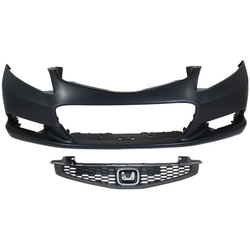 VMVJGLEK 2pcs Front Primed Bumper Cover Fascias with Fog Light Holes ...
