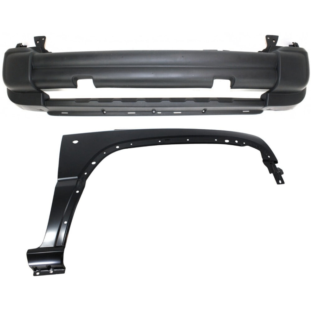 VMVJGLEK 2pcs Front Textured Bumper Cover Kit with Quarter Panel ...