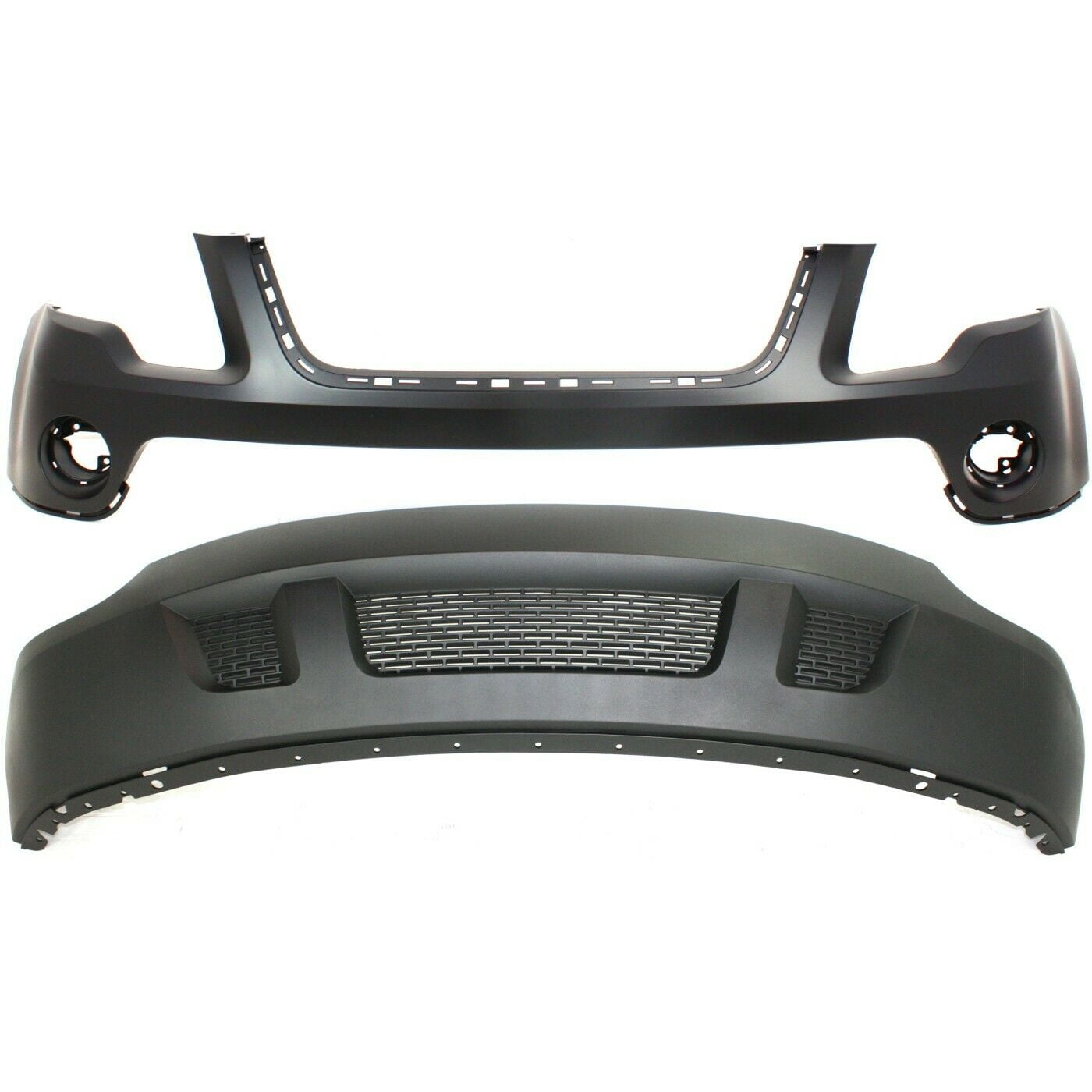 VMVJGLEK 2pcs Front Upper Plastic Bumper Cover Facials with Molding ...