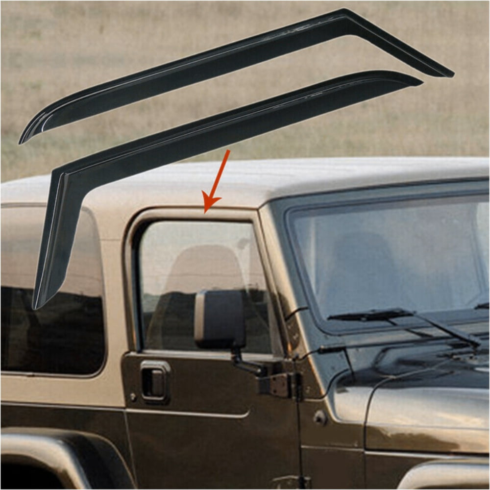 VMVJGLEK 2pcs Sun Rain Wind Deflectors Door Window Visors Outside Mount ...
