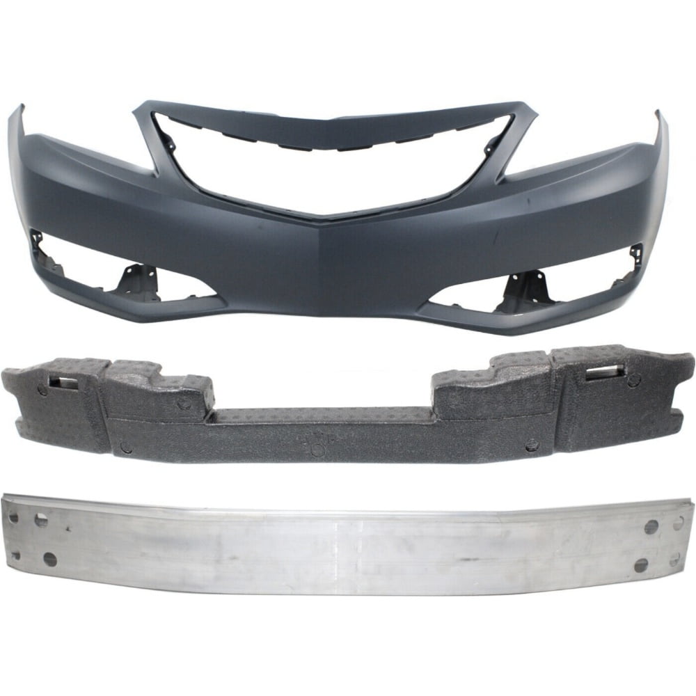VMVJGLEK 3pcs Front Primed Bumper Cover Fascias with Fog Light Holes ...