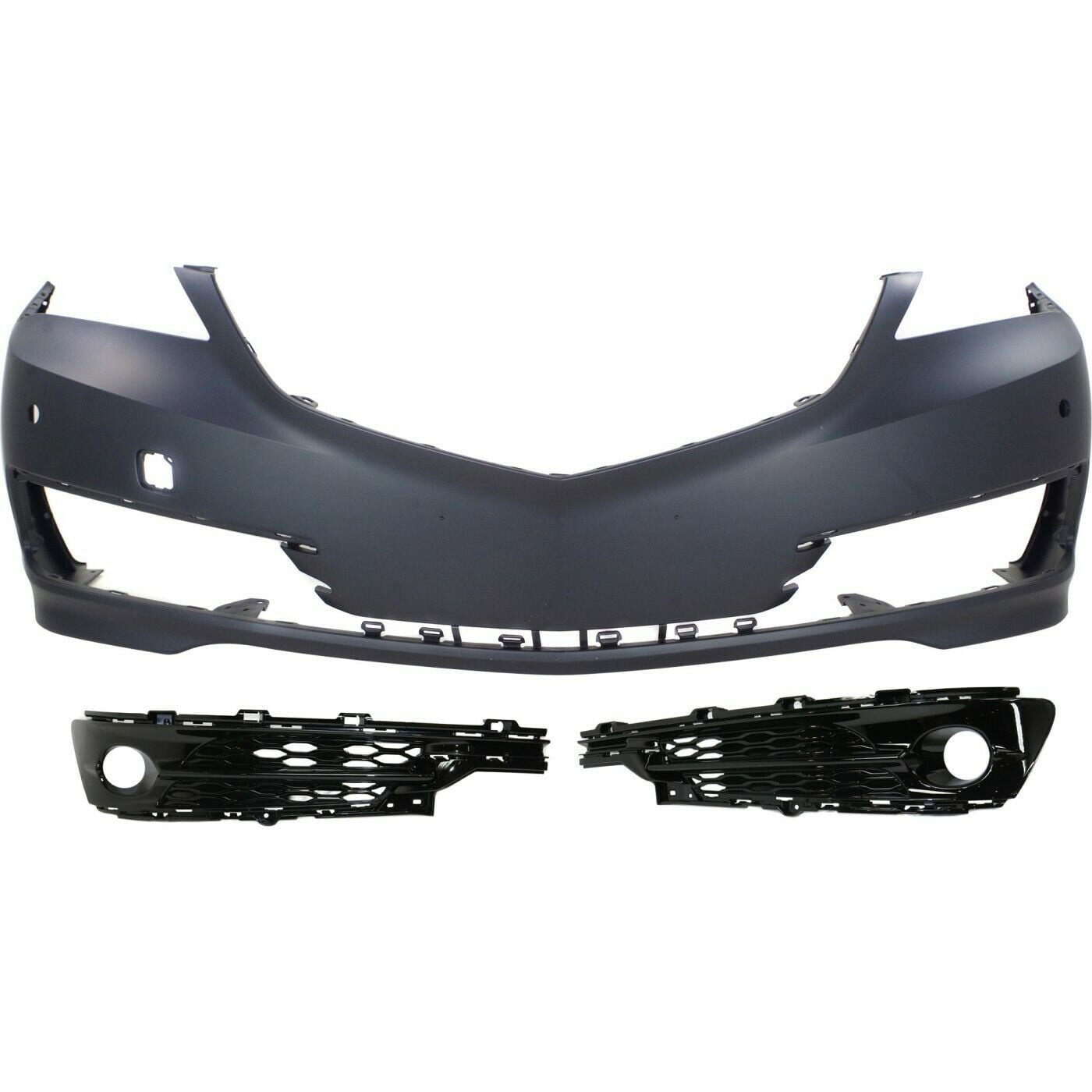 VMVJGLEK 3pcs Front Unfinished Plastic Bumper Cover Kit with Parking ...