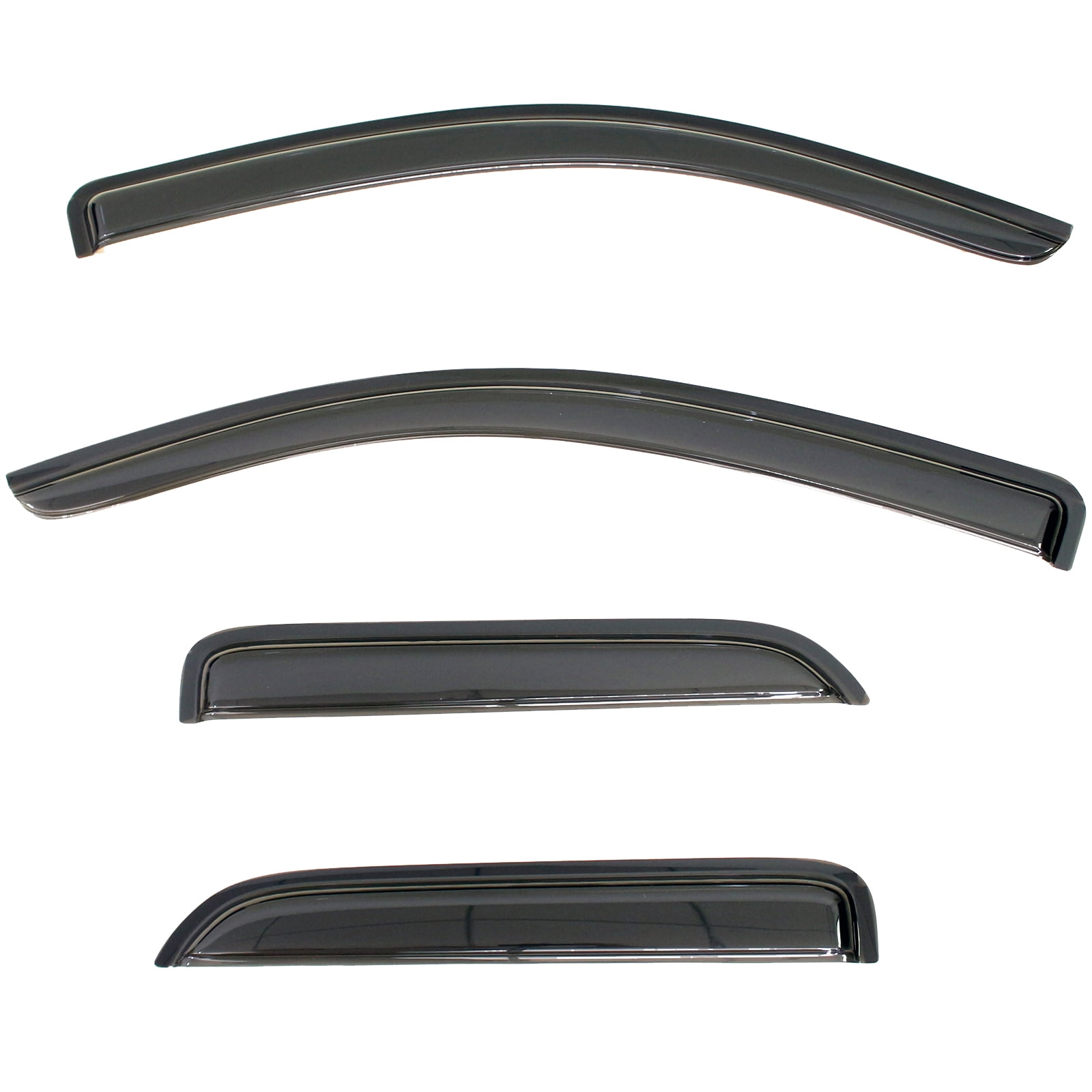 VMVJGLEK 4pcs Sun Rain Wind Deflectors Door Window Visors Outside Mount ...