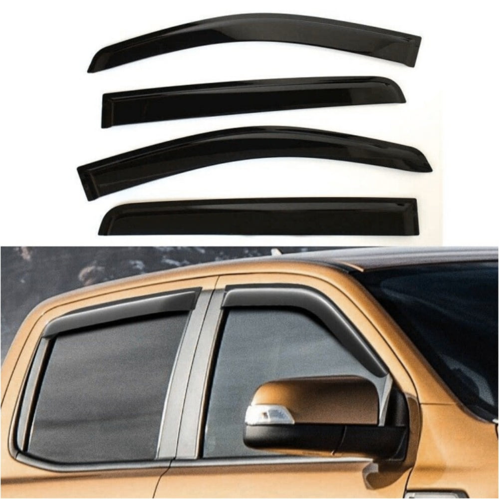 VMVJGLEK 4pcs Sun Rain Wind Deflectors Door Window Visors Outside Mount ...