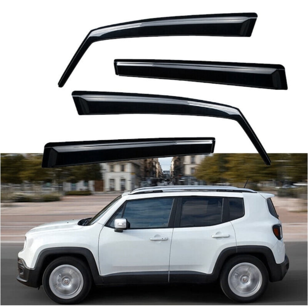 VMVJGLEK 4pcs Sun Rain Wind Deflectors Door Window Visors Outside Mount ...