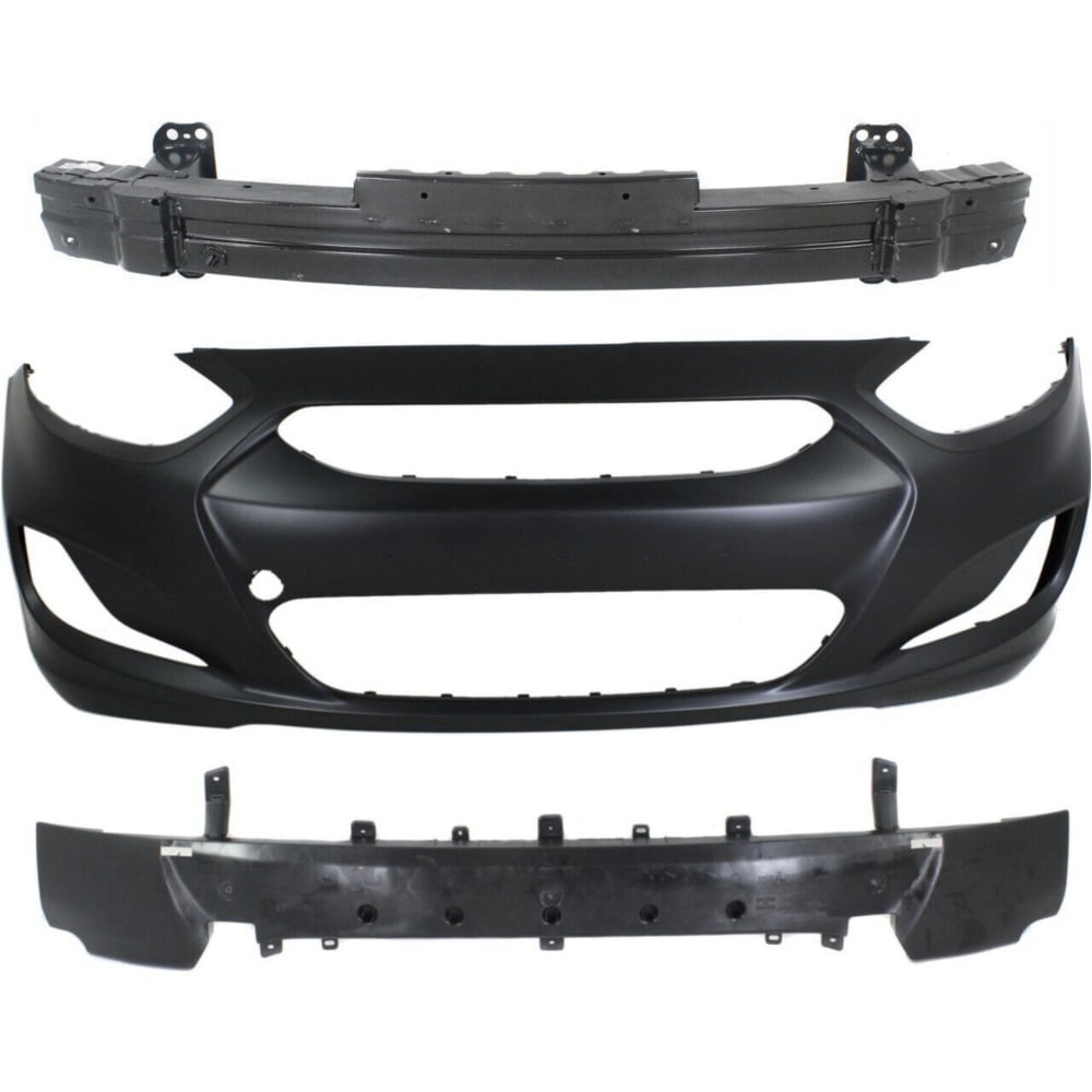 VMVJGLEK Bumper Cover Kit Front (Primed) for Hyundai for Accent GLS ...