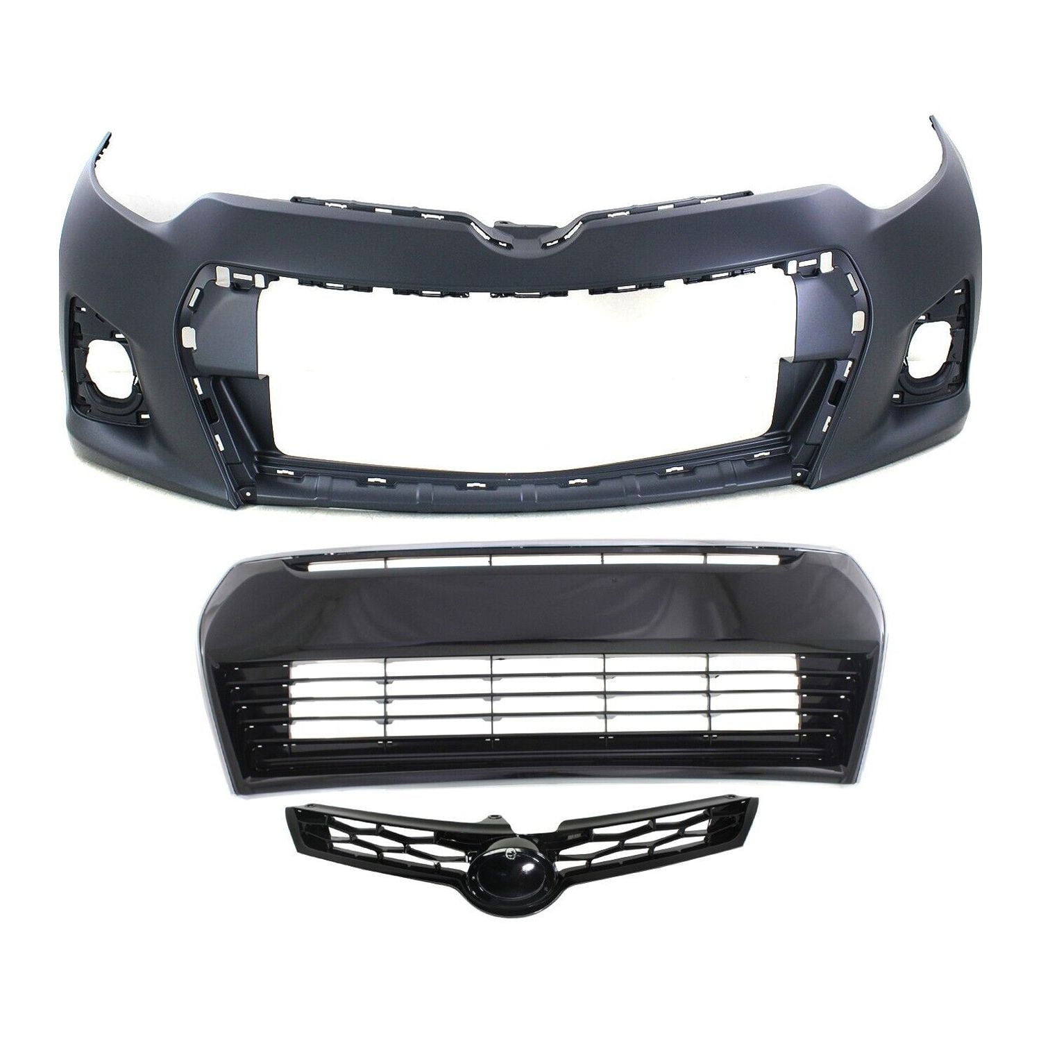 VMVJGLEK Bumper Cover Kit for Toyota for Corolla S 2014-2016 Models ...