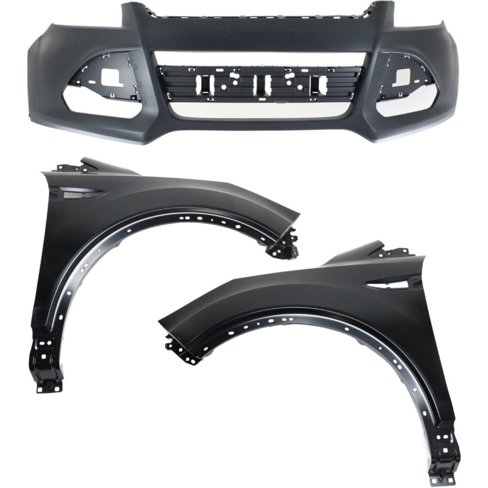 VMVJGLEK Bumper Covers Fascias Set of 3 for Ford for Escape S/SE ...