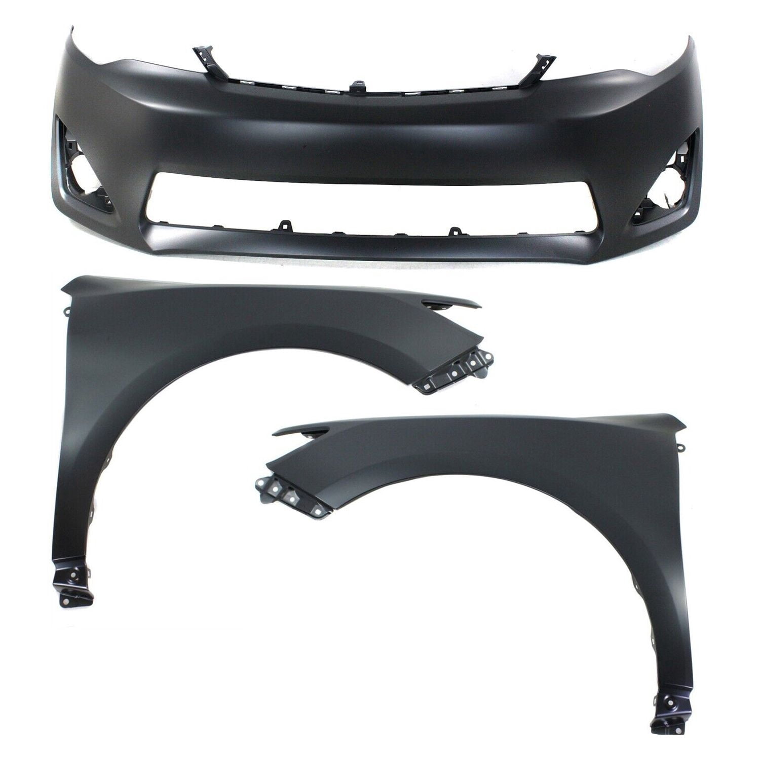 VMVJGLEK Front Quarter Panel and Bumper Cover Kit Fog Light Cut-out ...