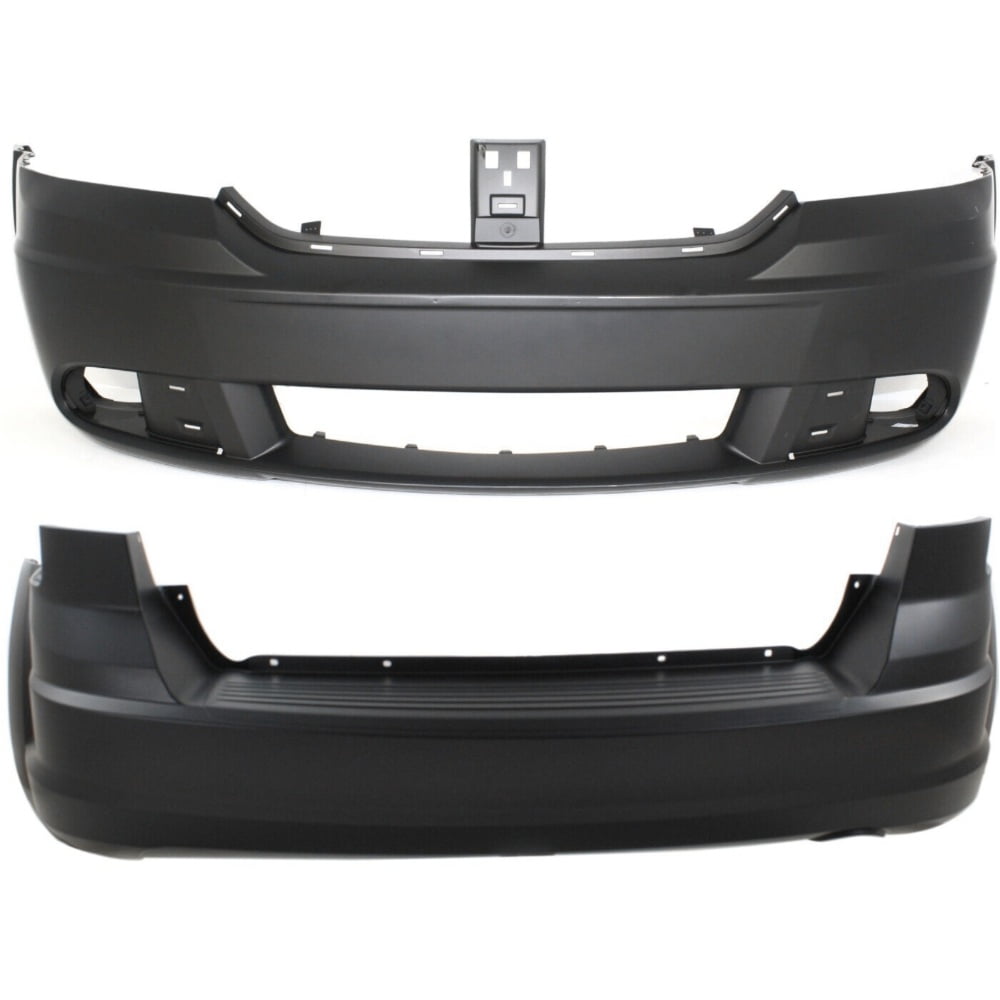 VMVJGLEK Set of 2 Bumper Covers Fascias Front & Rear Pair for Dodge for ...