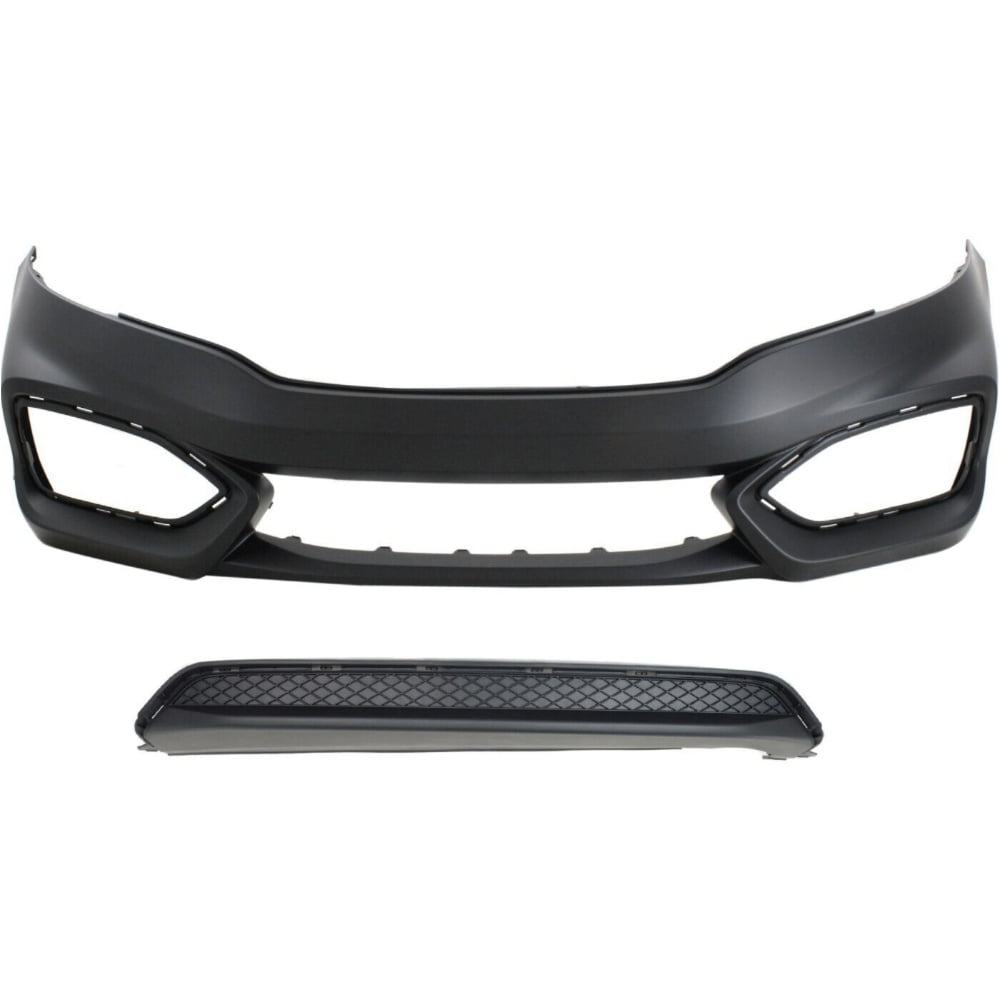 VMVJGLEK Set of 2 Bumper Covers Fascias Front & Rear Pair (Front ...