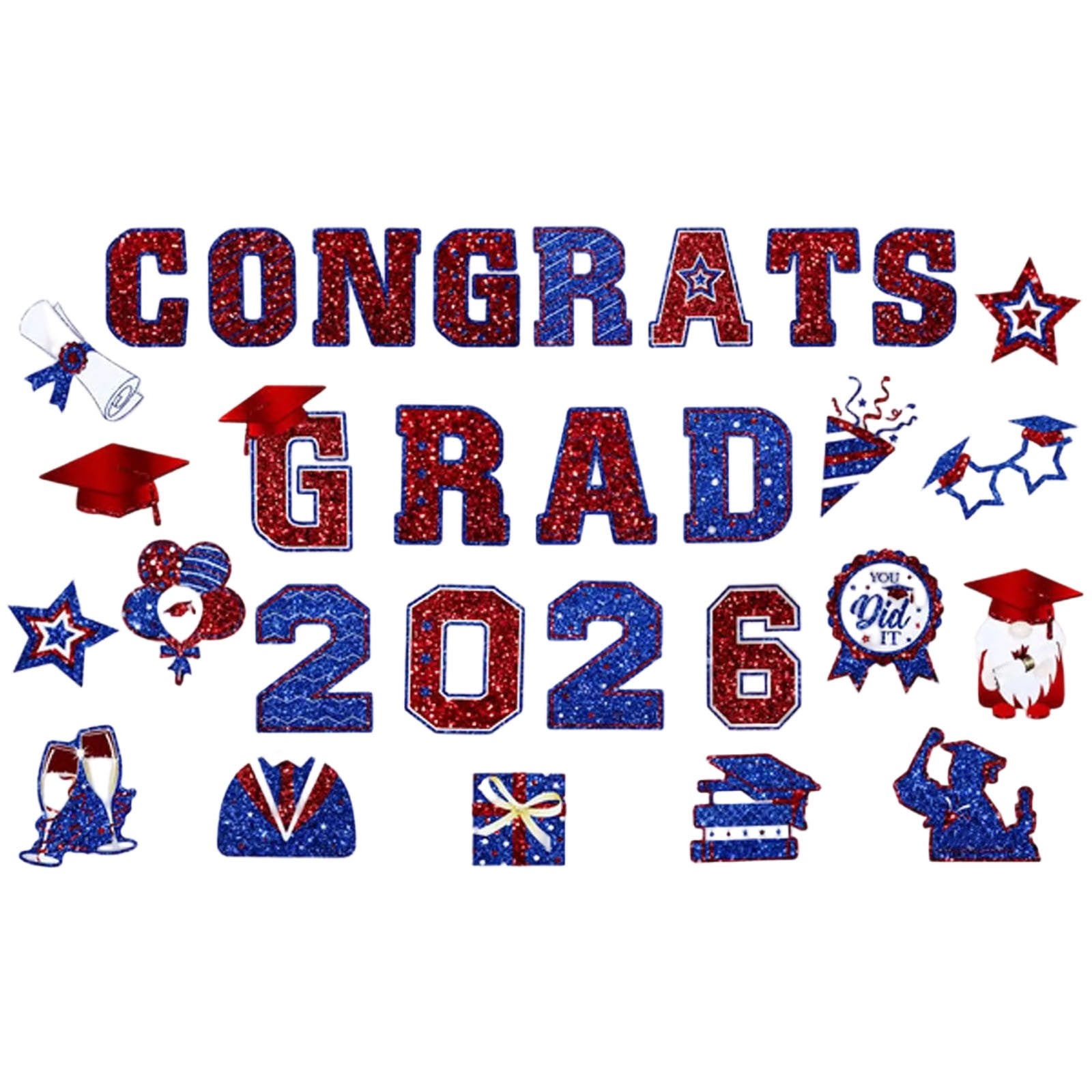 VMWMSSR 30PCS Graduation Stickers 2026 Congrats Grad Stickers ...