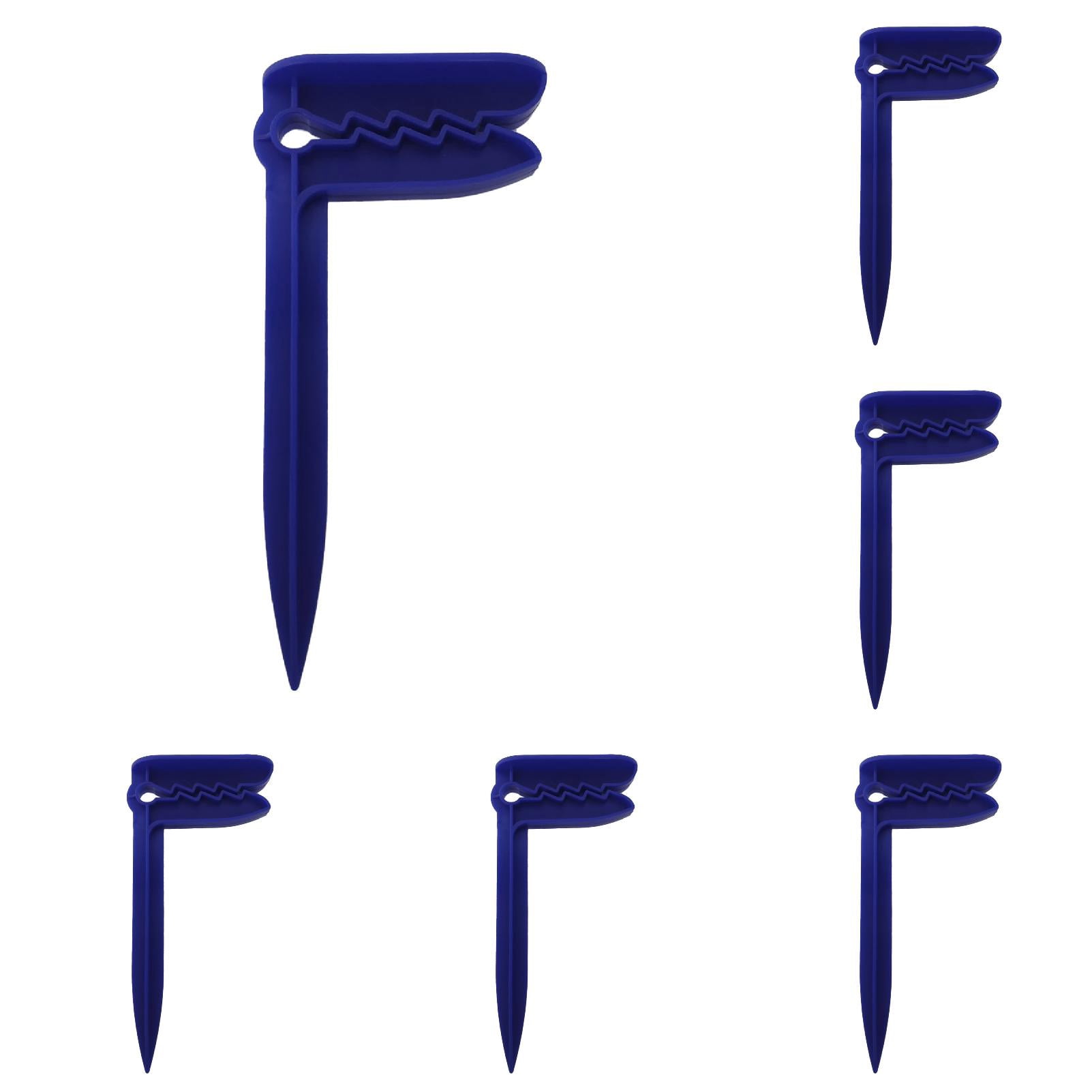 VMWMSSR 6 Pack Beach Towel Stake Clip, 2 In 1 Windproof Picnic Mat ...