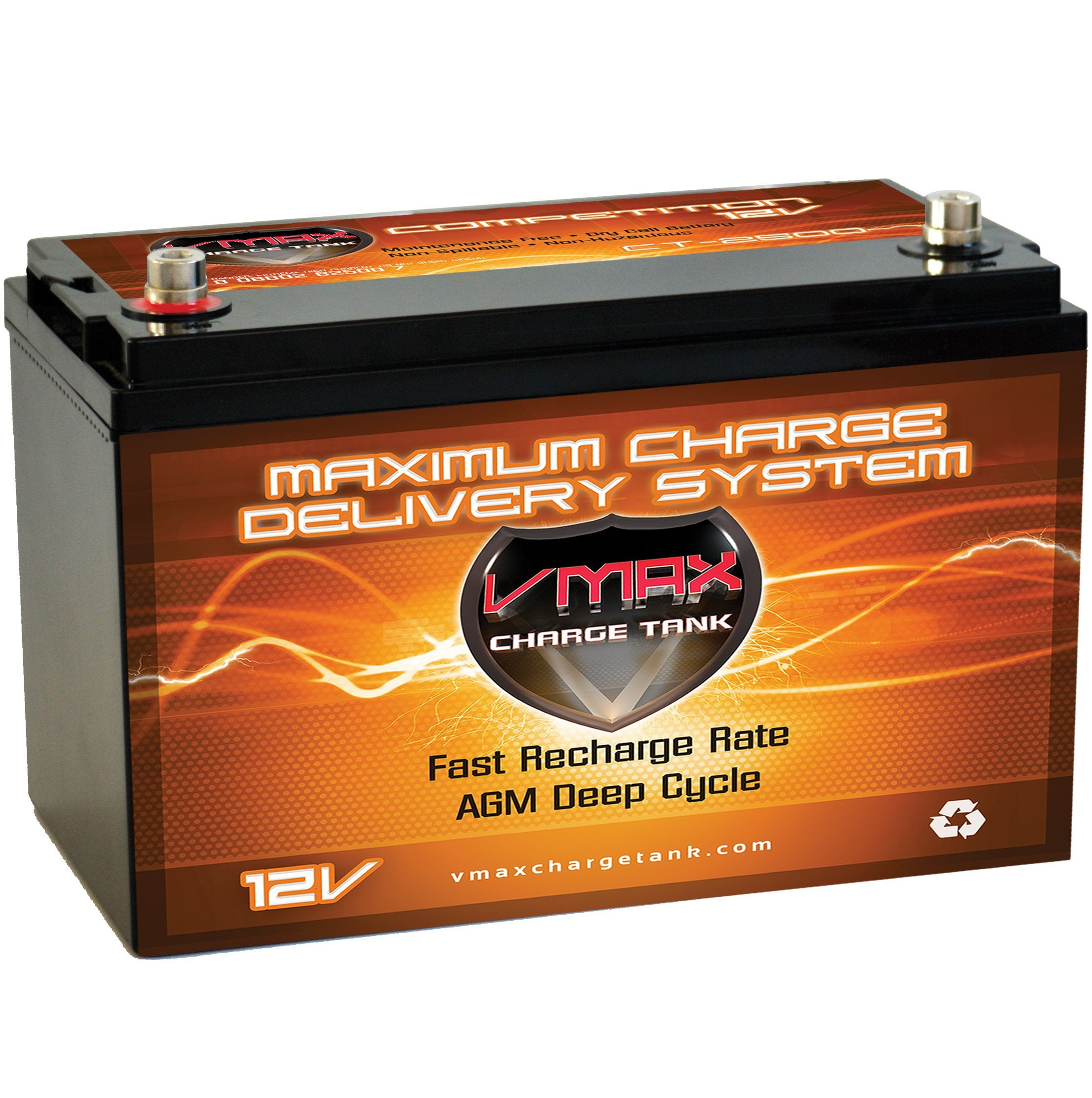 VMax Charge Tank 2500 Watt Ultimate Car Audio Charge Tank Battery ...