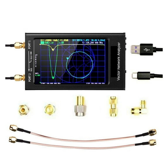 VNA-F 4.3 Inch IPS LCD Display Vector Network Analyzer V3.1 Version ...