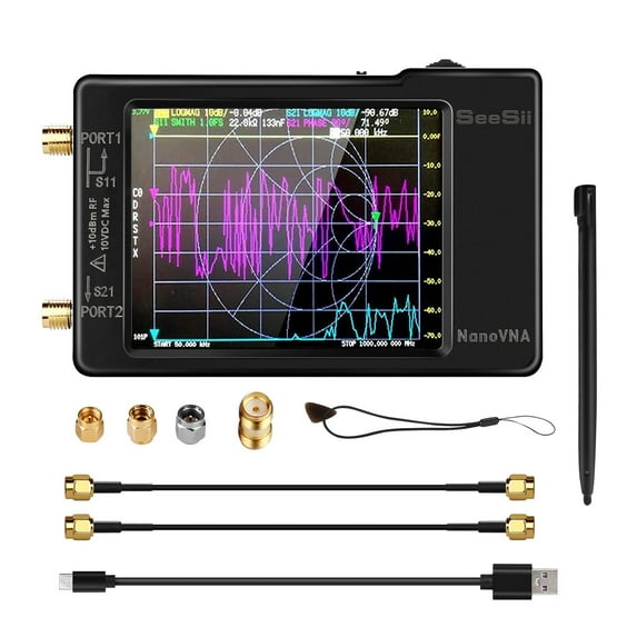 VNA-H Vector Network Antenna Analyzer 10KHz-1.5GHz MF HF VHF UHF With ...