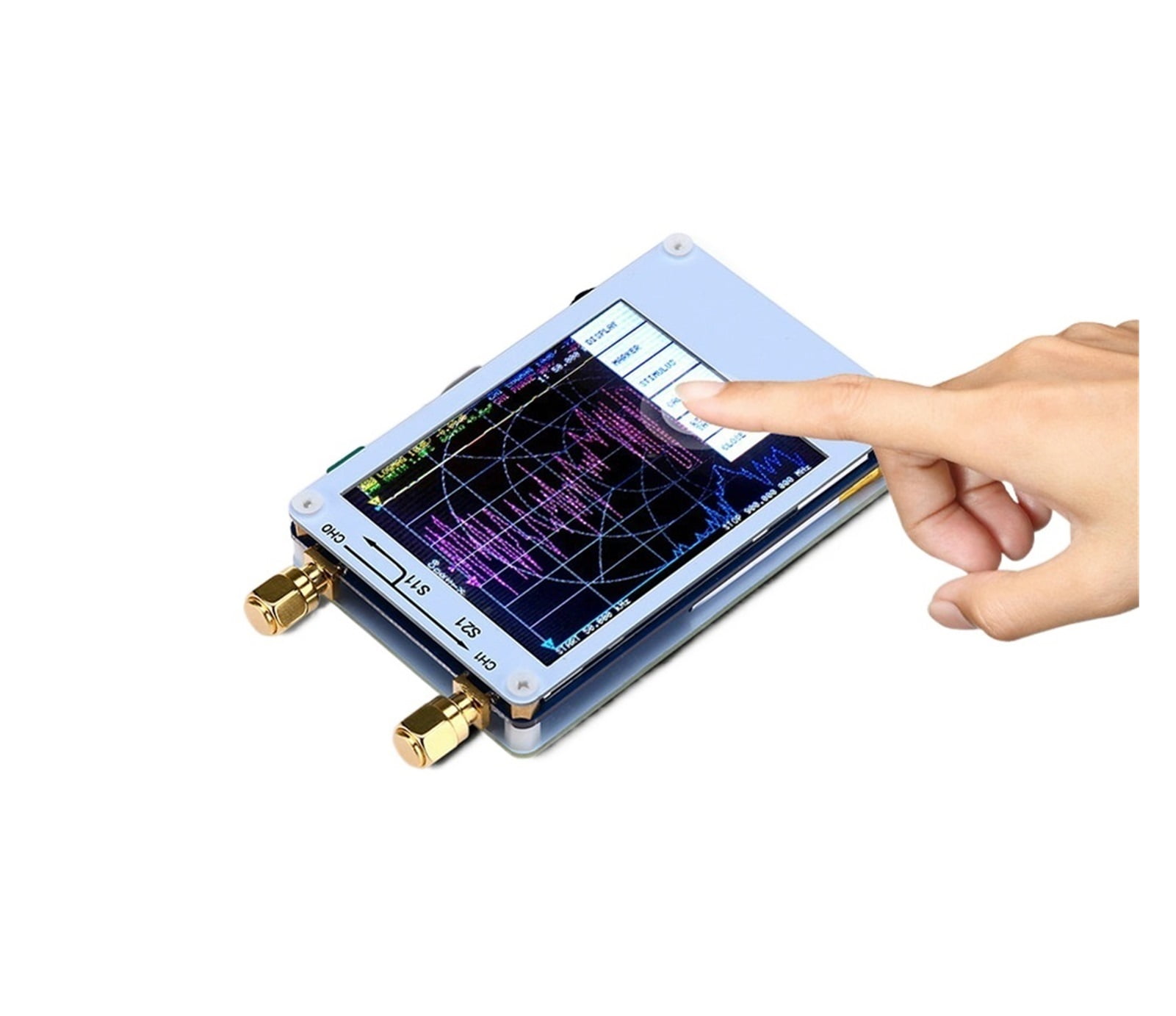 VNA Vector Network Analyzer 50KHz-900MHz Digital Touching Screen Shortwave MF HF VHF UHF Antenna ...