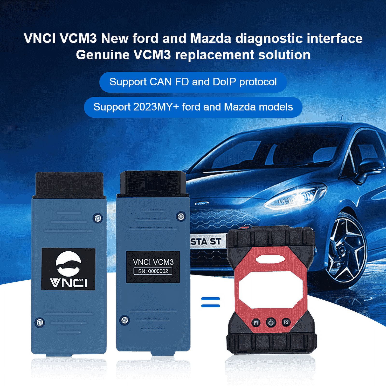 VNCI IVCM3 Automotive Diagnostic scanner with CAN FD, DoIP, compatible ...