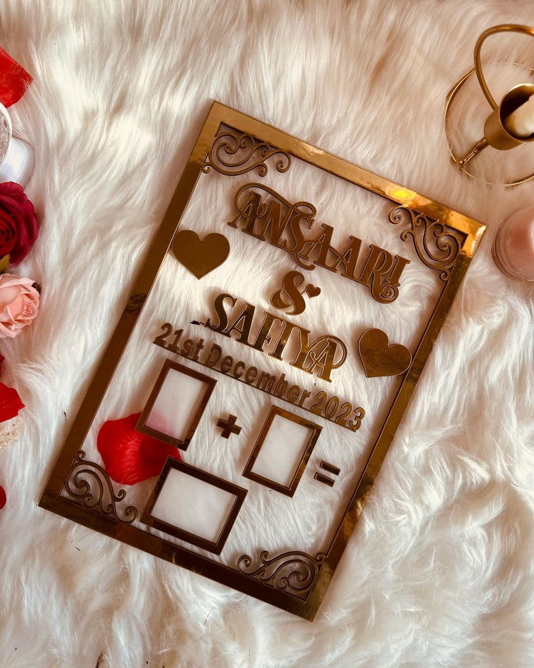 VNDRA Personalized Customized Gift Birthday Love Sign Acrylic Couple ...