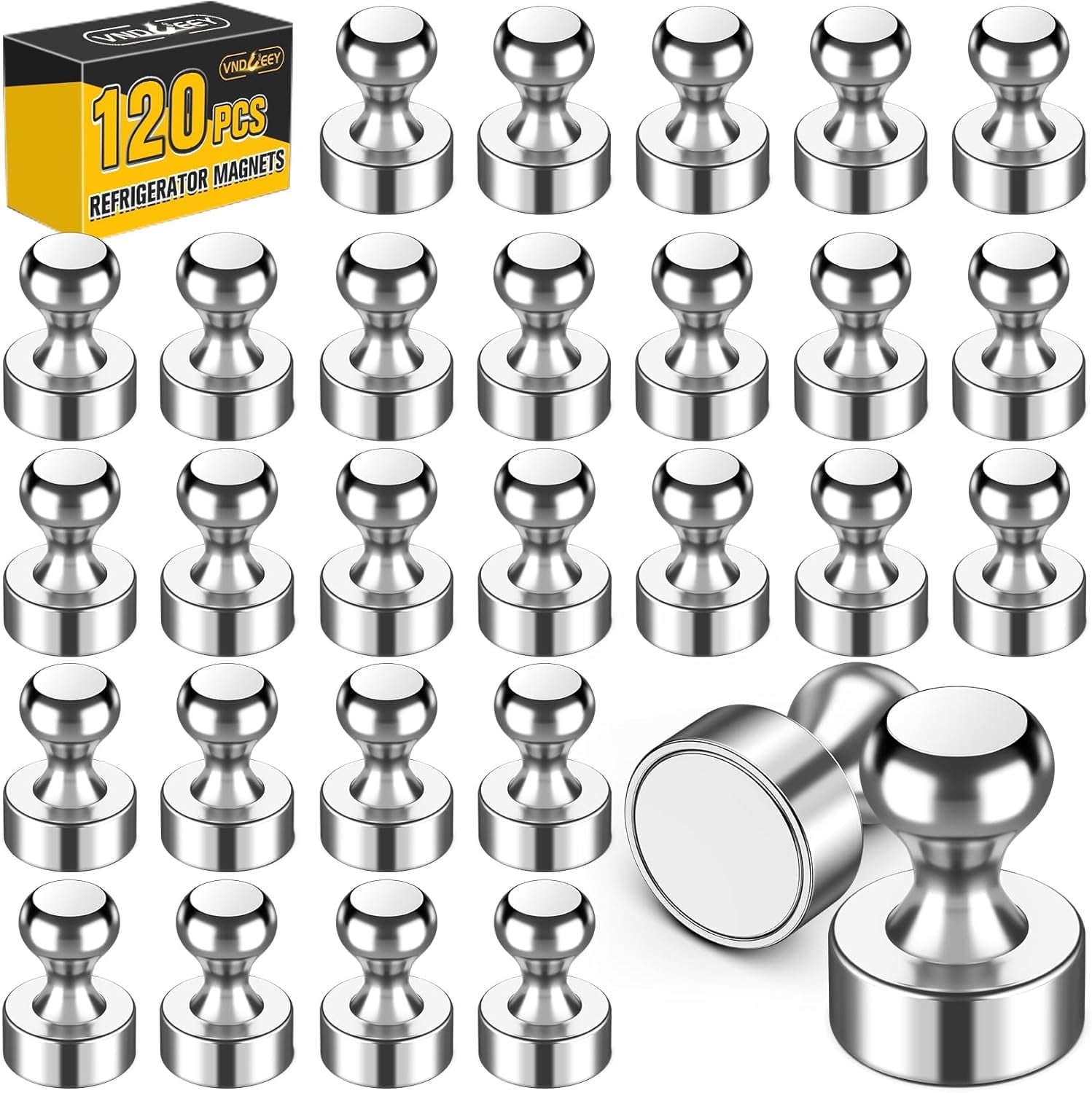 120 Pack Fridge Magnets, Refrigerator Magnets Strong Whiteboard Magnet ...